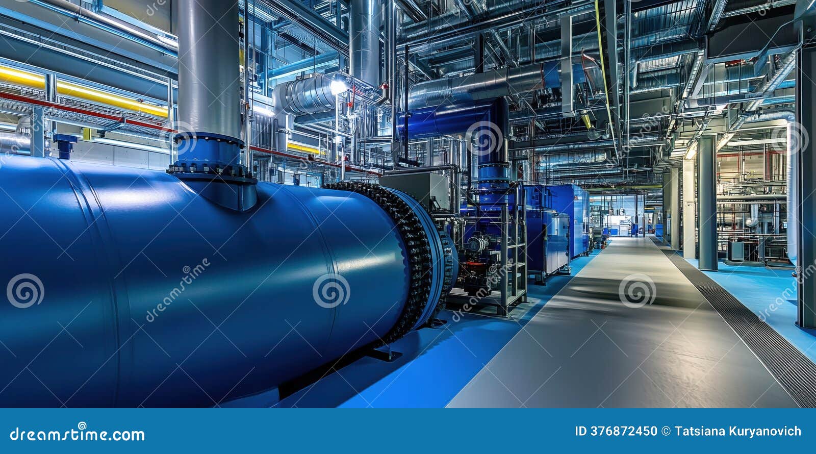 Piping Systems, Industrial Equipment, Interior - Gas Station Pipe ...