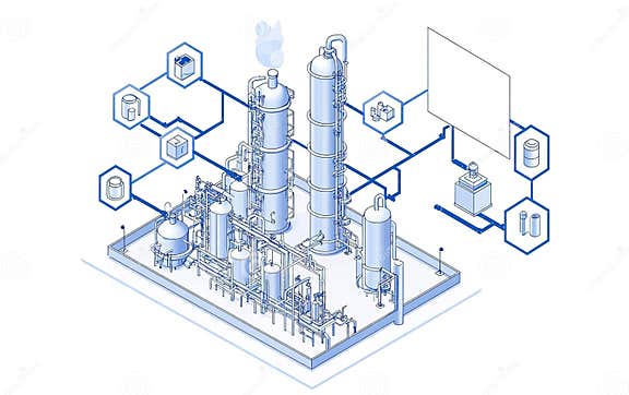 Industrial Facility Showcasing Advanced Processing Technology with ...