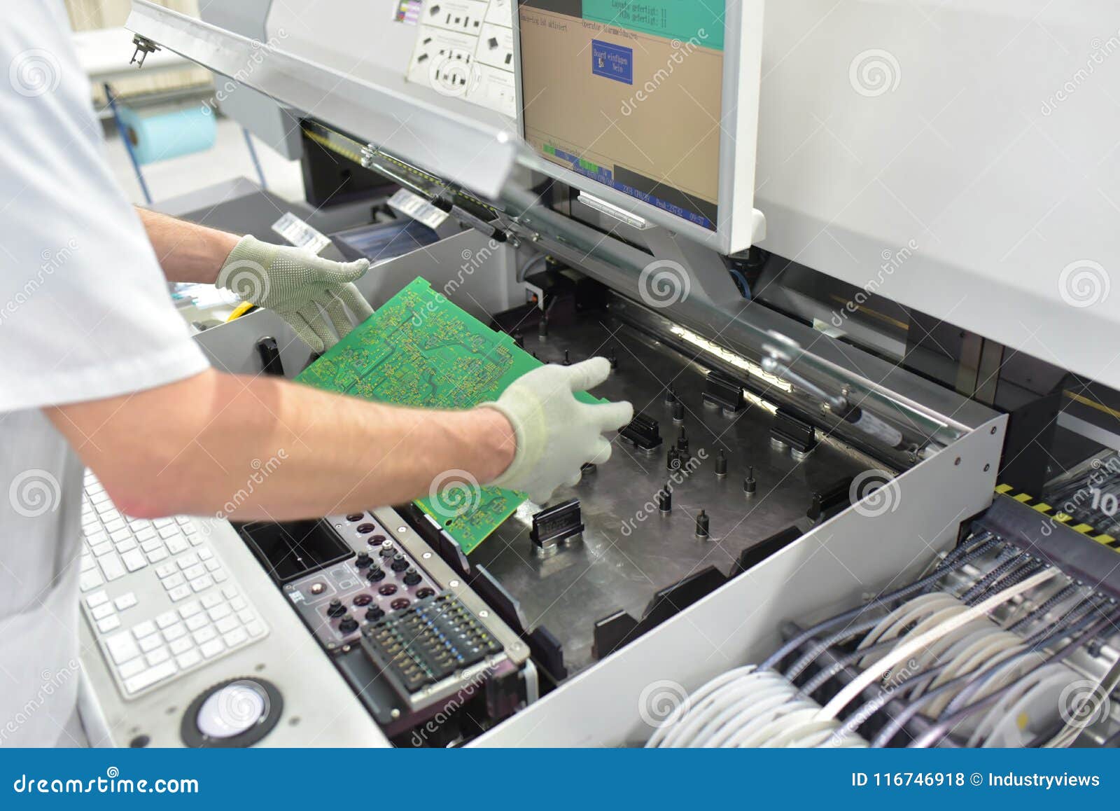 Industrial Factory for Assembly of Microelectronics - Detail of Stock ...