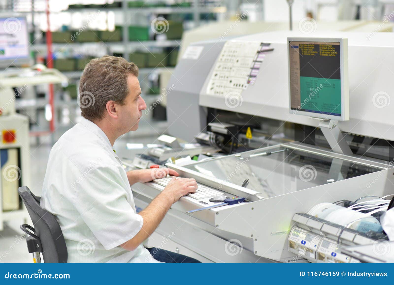 Industrial Factory for Assembly of Microelectronics - Interior a ...