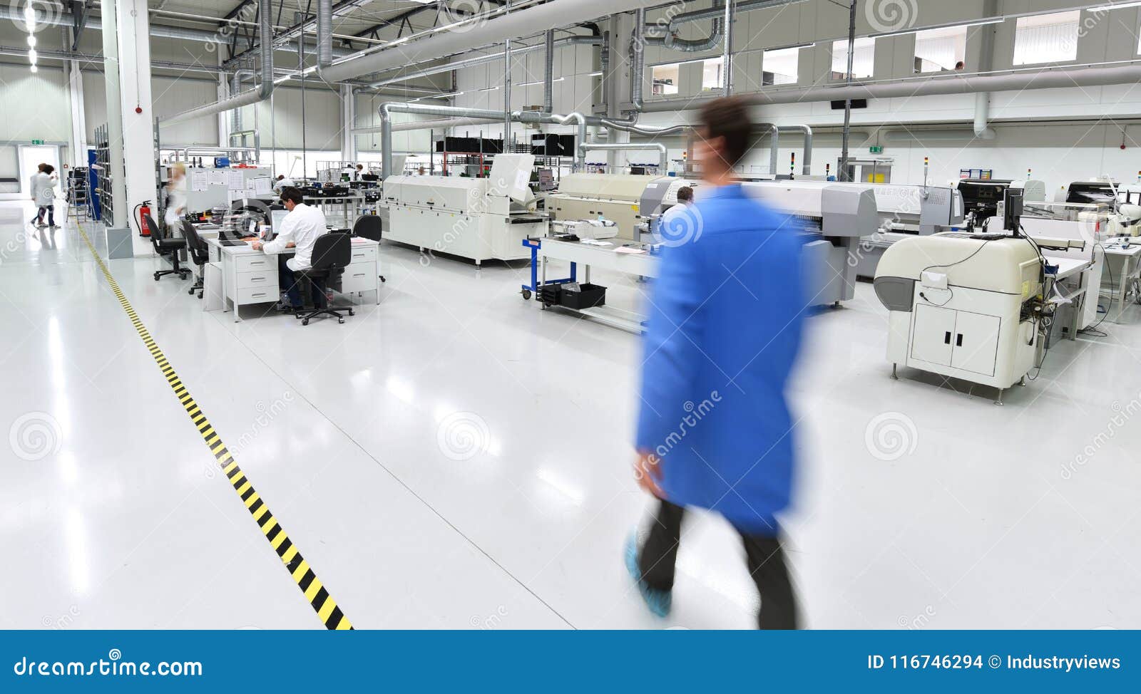Industrial Factory for Assembly of Microelectronics - Interior a ...