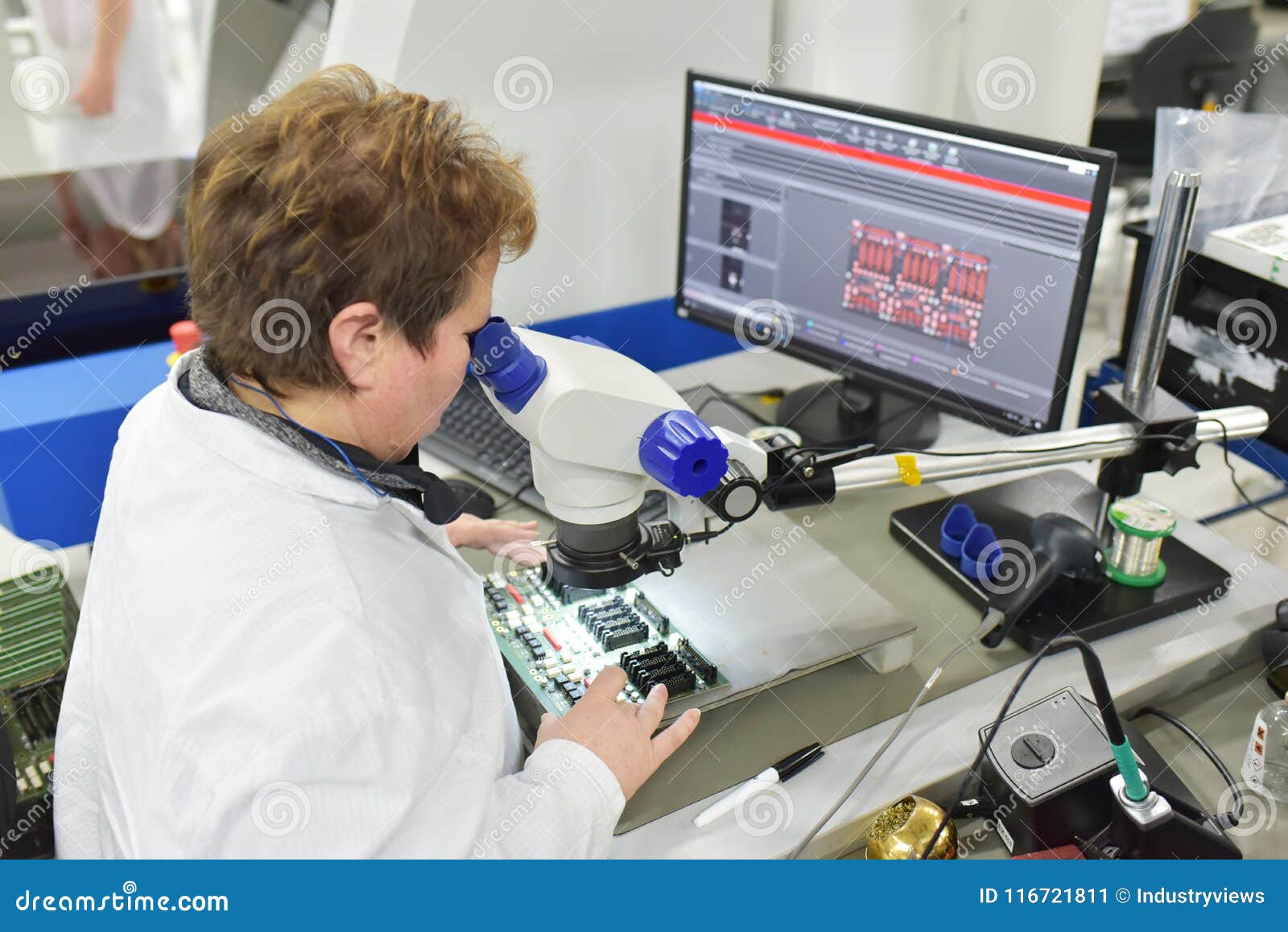 Industrial Factory for Assembly of Microelectronics - Quality Co Stock ...
