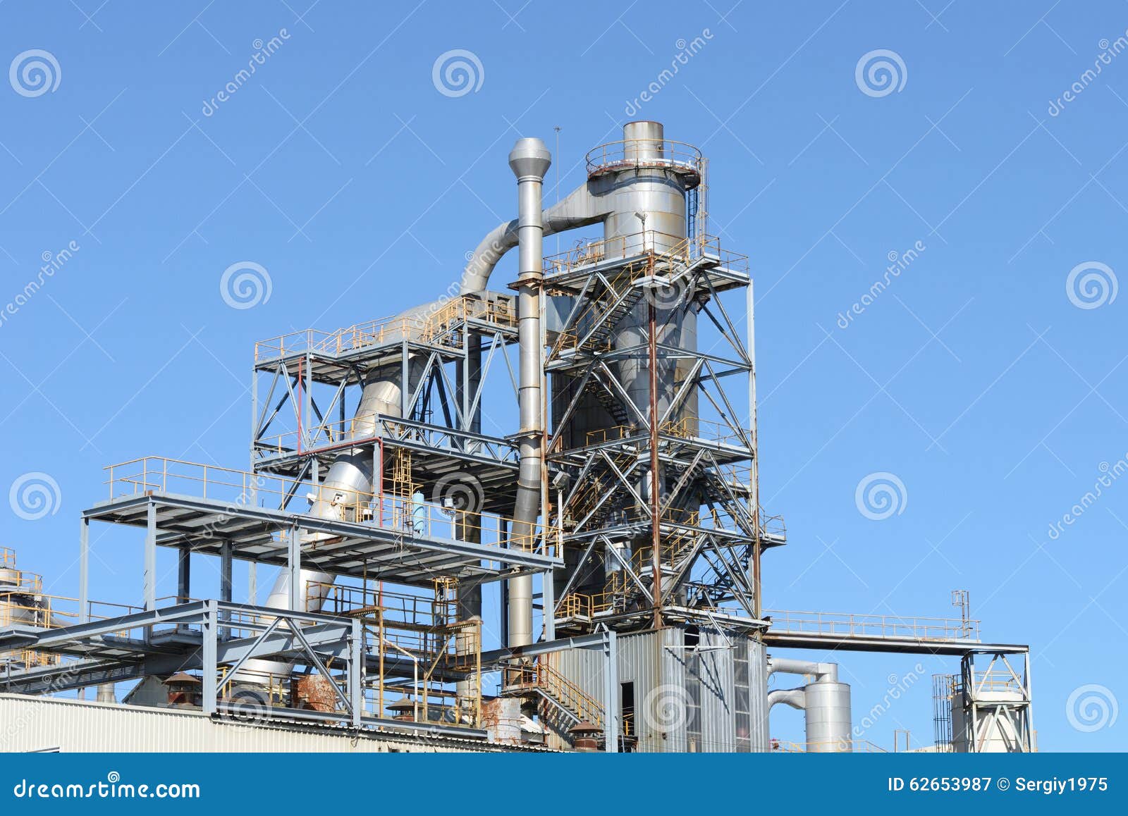 Industrial Factory Exterior Stock Image - Image of industrial, building ...