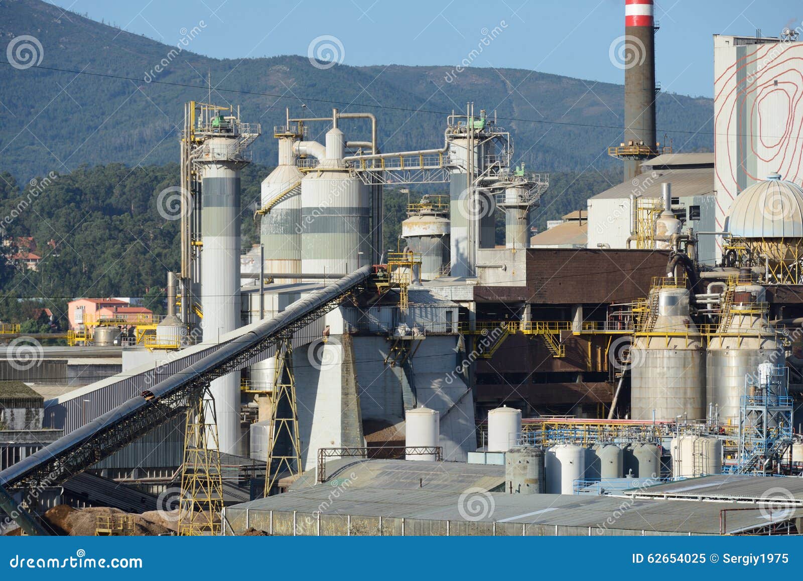 Industrial Factory Exterior Stock Image - Image of chimney, metal: 62654025