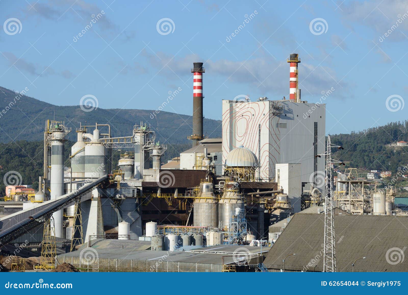 Industrial Factory Exterior Stock Photo - Image of pipe, industry: 62654044