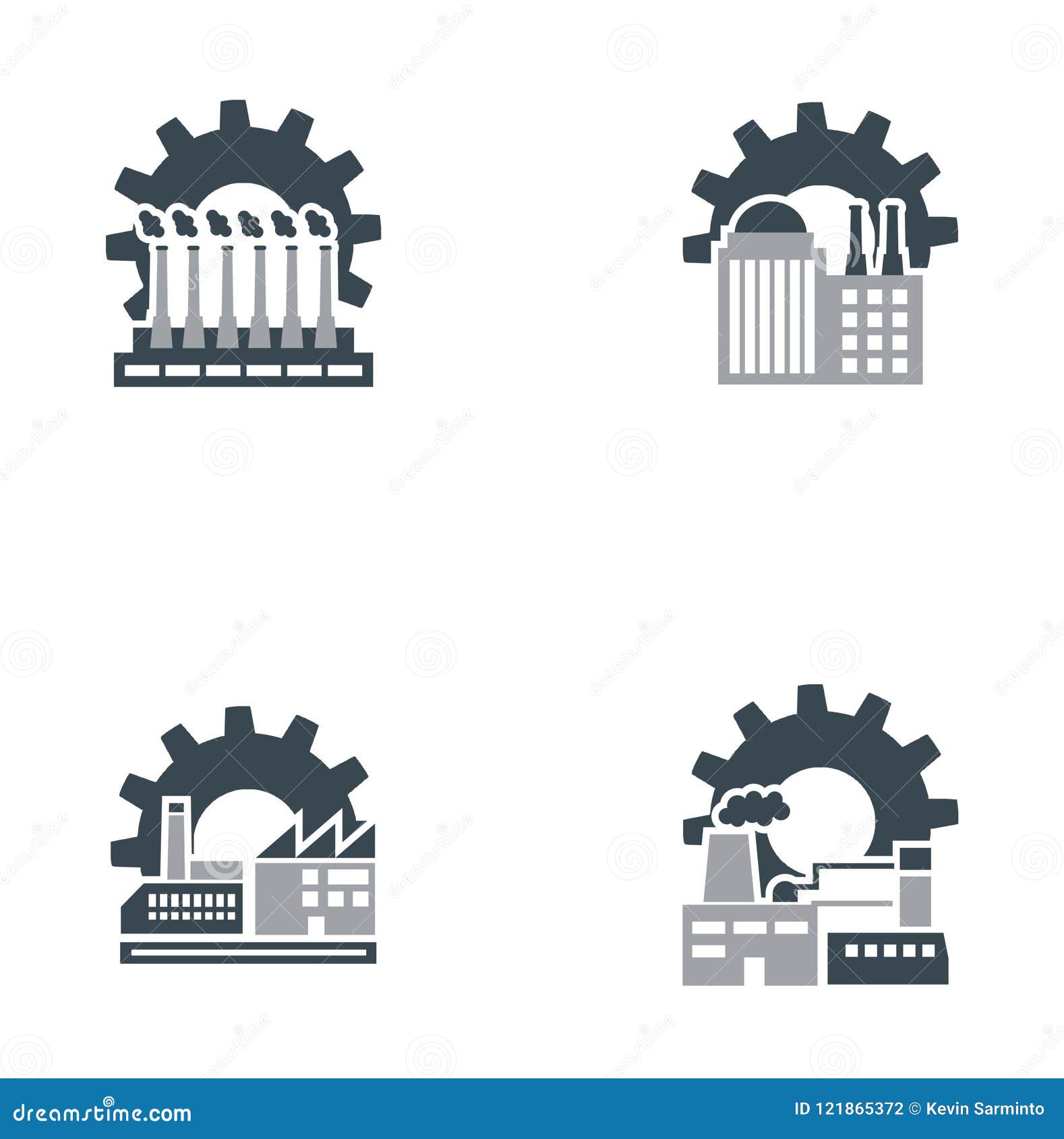 Industrial factory logo stock illustration. Illustration of equipment ...