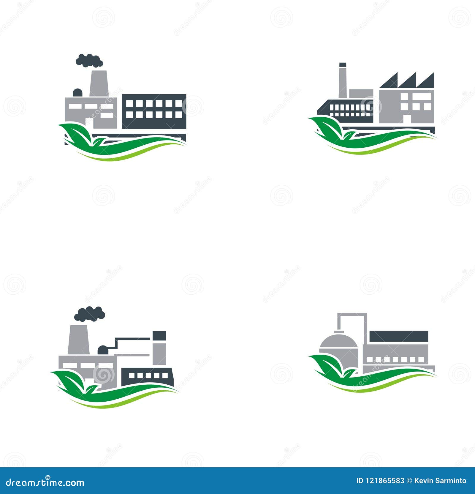 Industrial factory logo stock illustration. Illustration of equipment ...