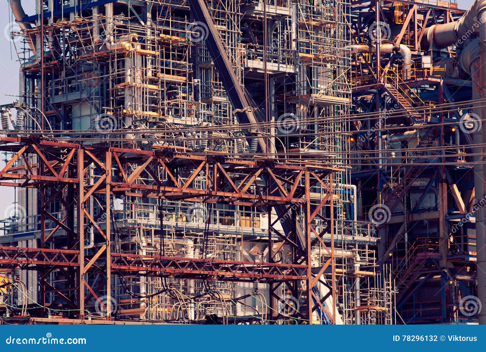 Industrial Factory Rusty Interlacing Pipes Texture Stock Photo - Image ...