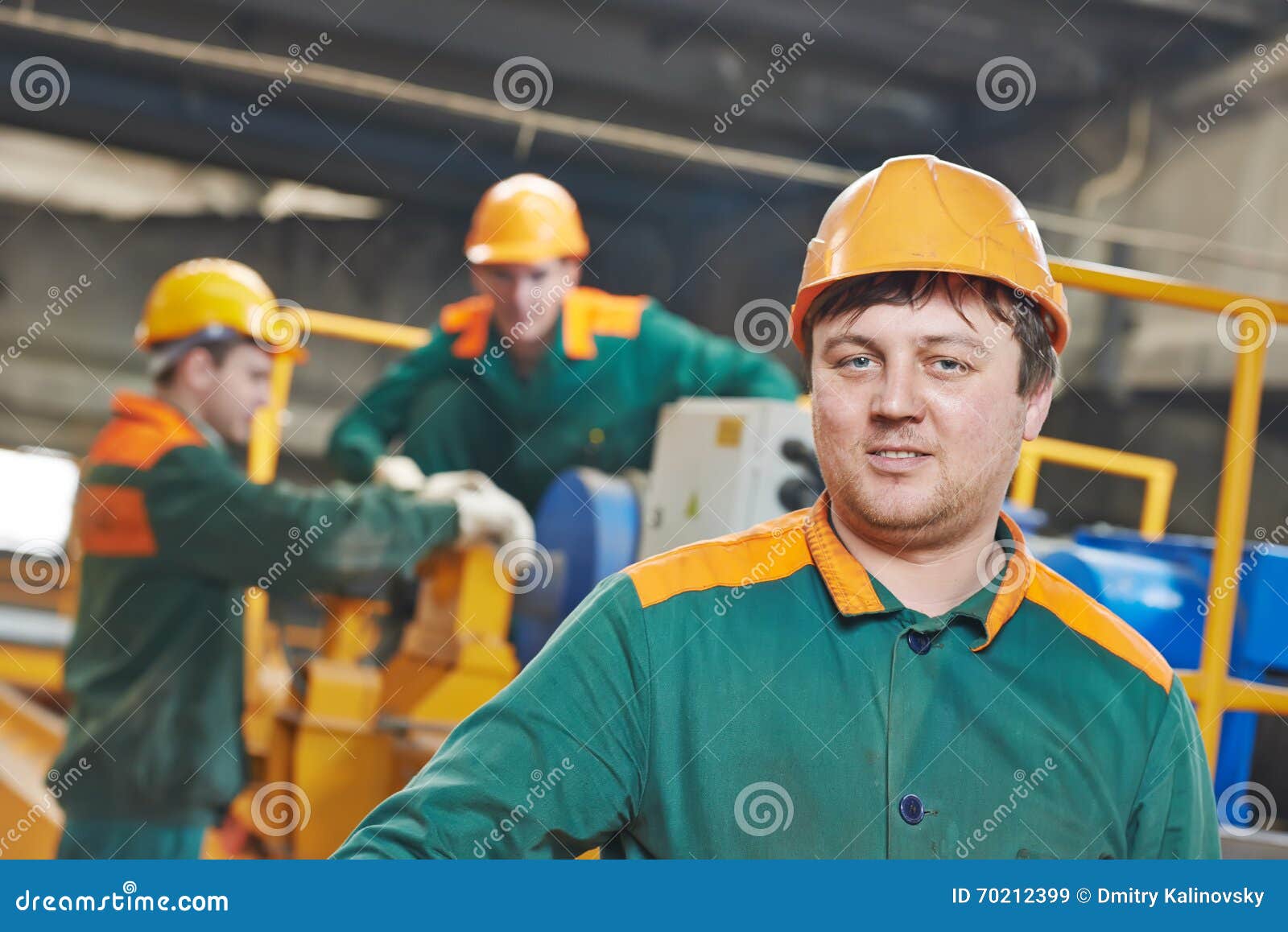 Industrial Factory Worker Portrait Stock Image - Image of mechanic ...