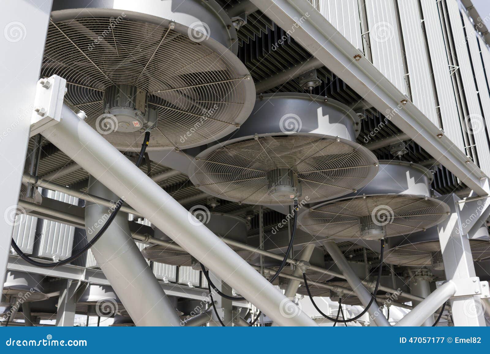 Industrial fans stock image. Image of power, temperature - 47057177