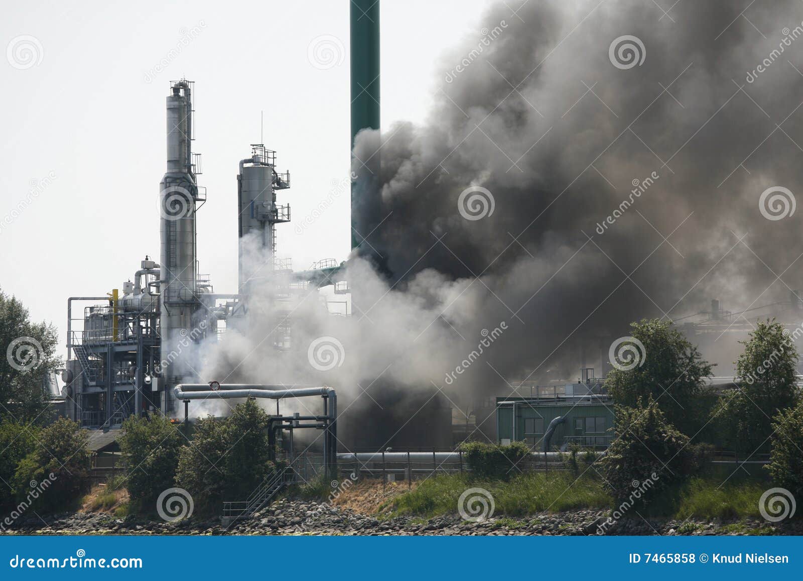Industrial fire stock photo. Image of explosion, accident - 7465858