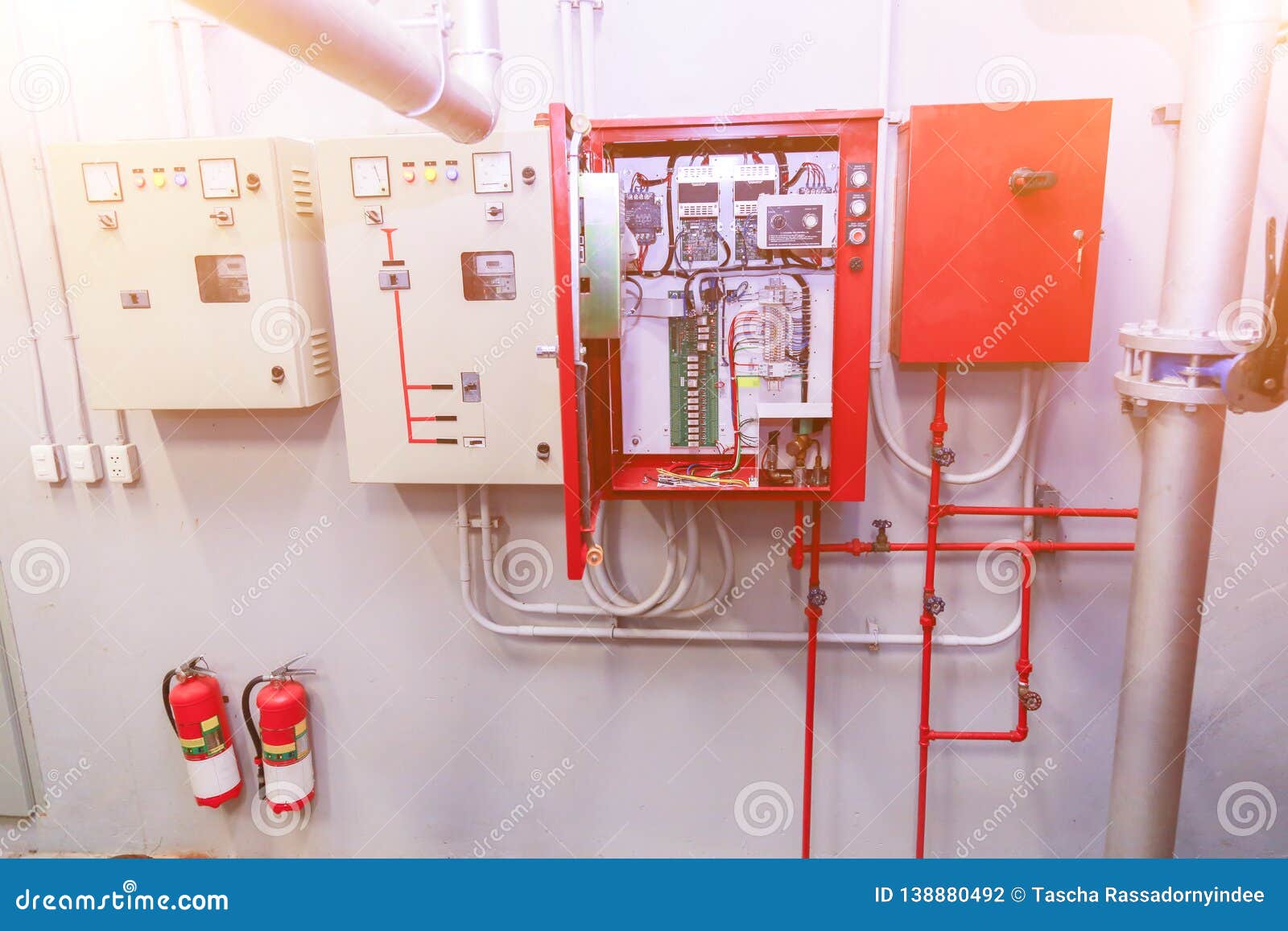 Industrial Fire Control System . Stock Photo - Image of hazard, person ...