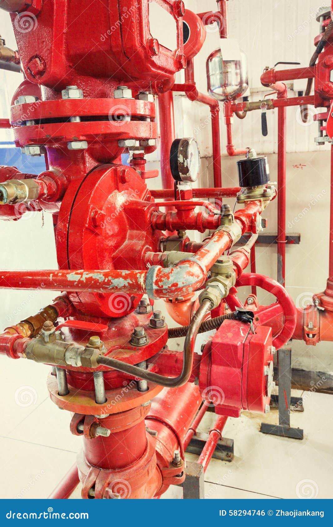 Industrial Fire Control System Stock Photo - Image of background, fire ...