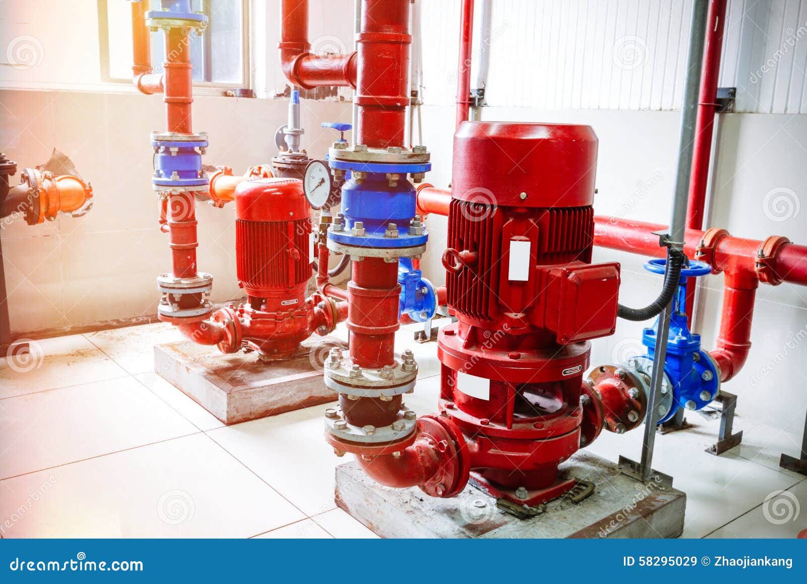 Industrial Fire Control System Stock Image - Image of background ...