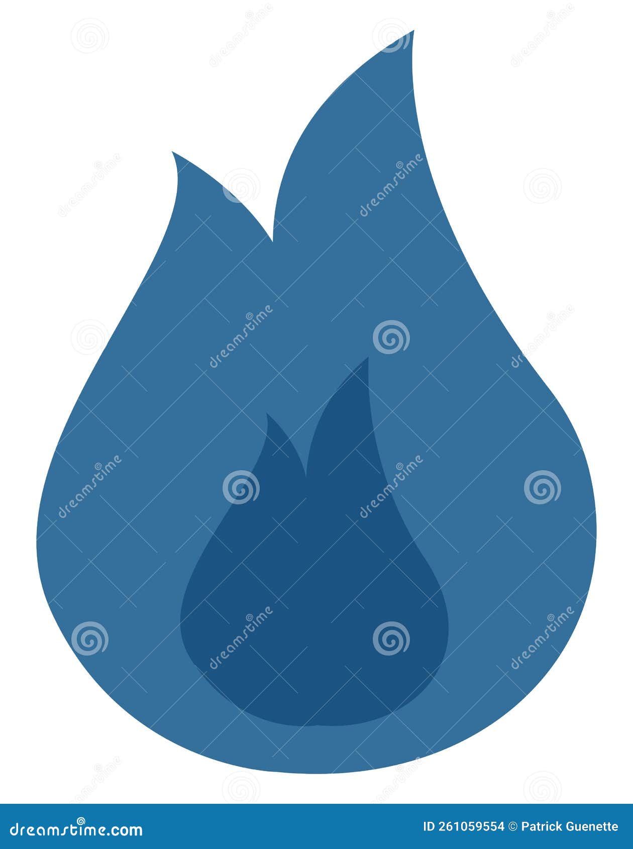 Industrial fire, icon stock vector. Illustration of protection - 261059554
