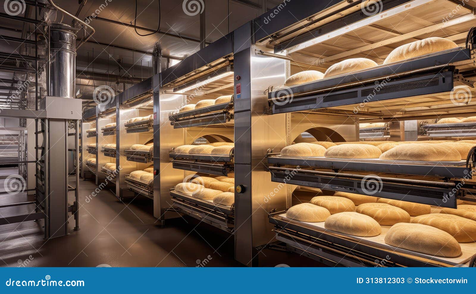 Industrial Food Processing Equipment Stock Illustration - Illustration ...