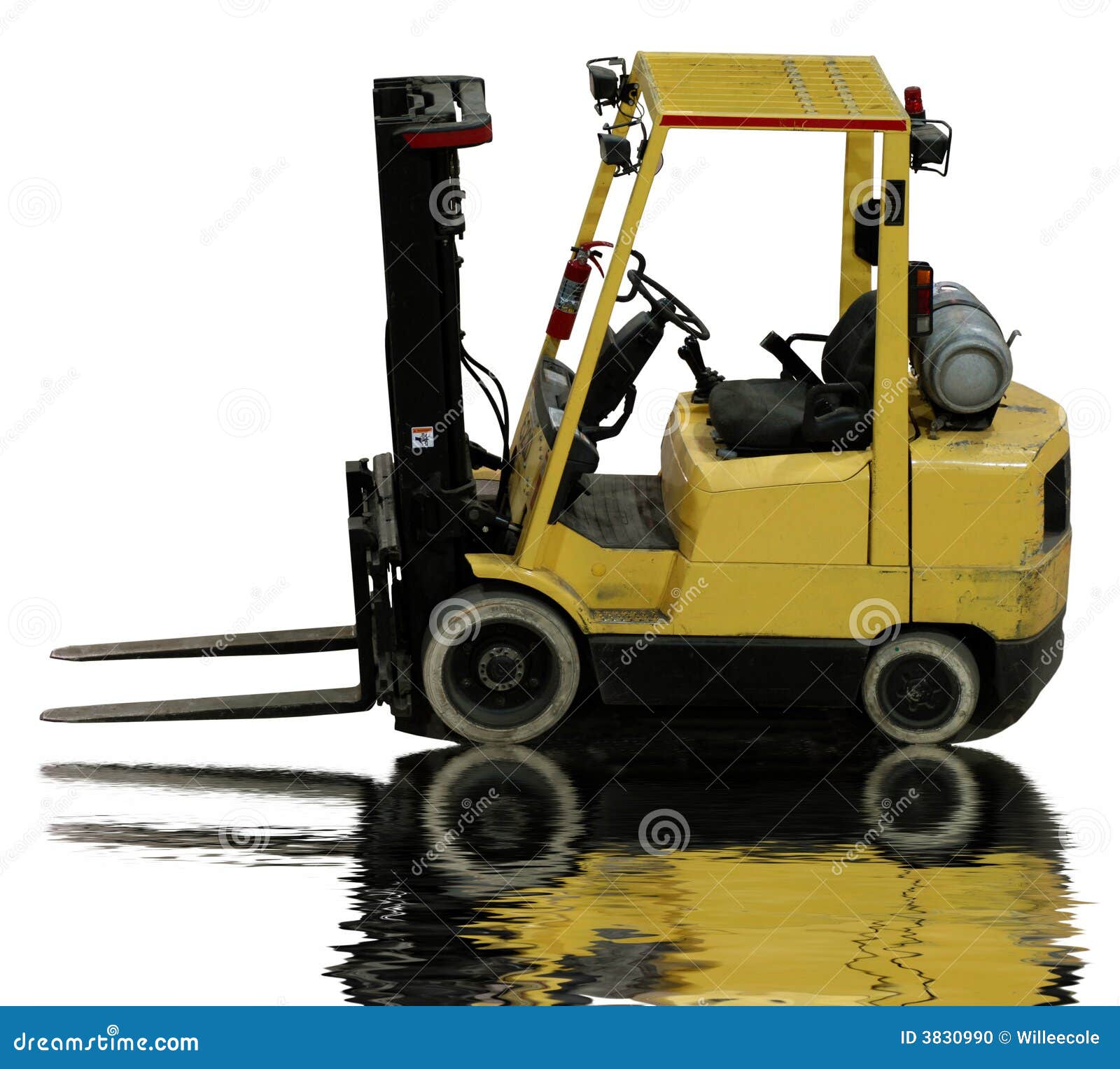 Industrial forklift stock photo. Image of vehicle, forklift - 3830990