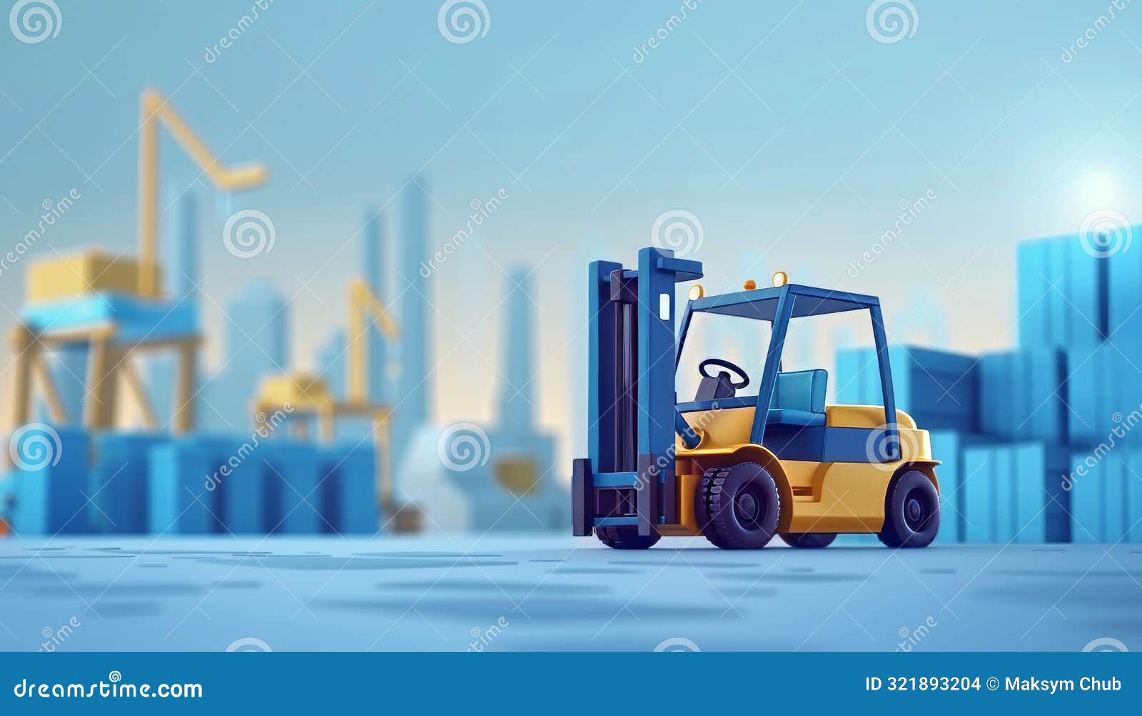 Industrial Forklift and Inventory Storage in Warehouse and Logistics ...