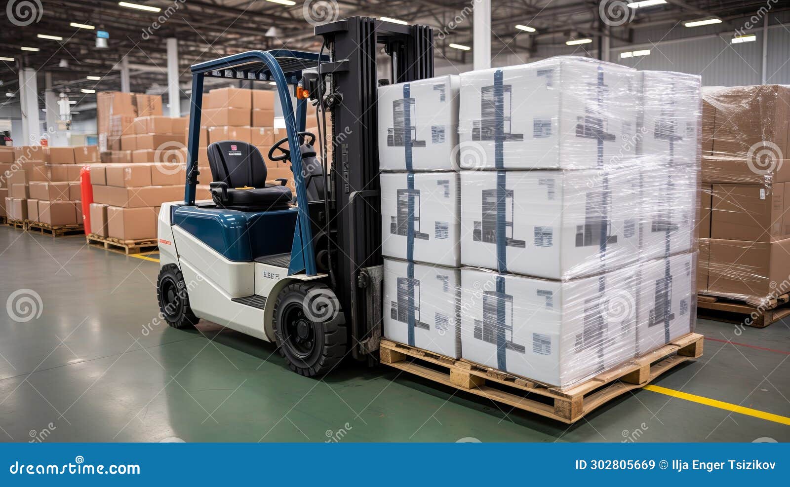 Stacker Loader Icon, Cartoon Style | CartoonDealer.com #79931965