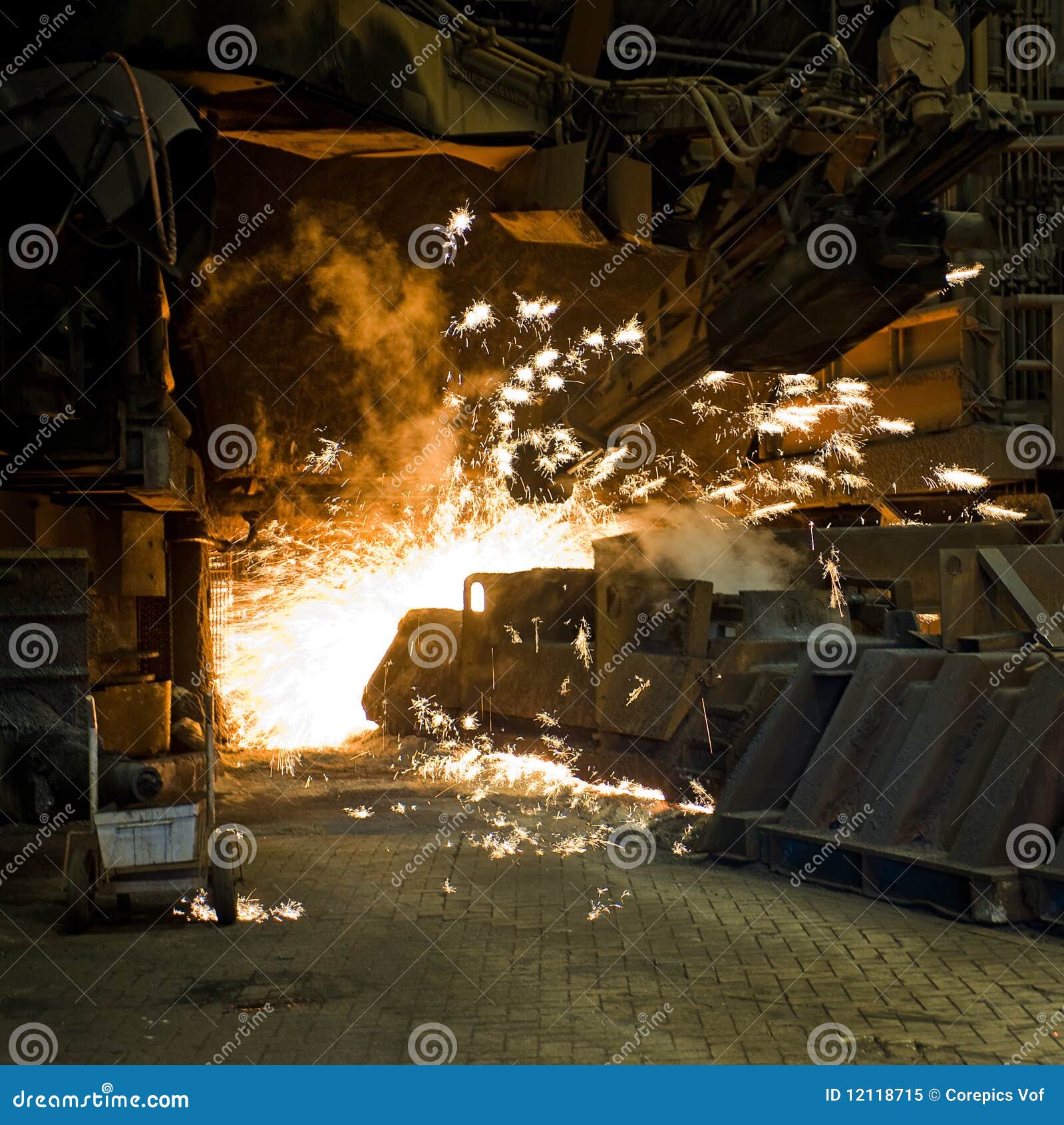 Industrial furnace stock image. Image of exploding, mining - 12118715