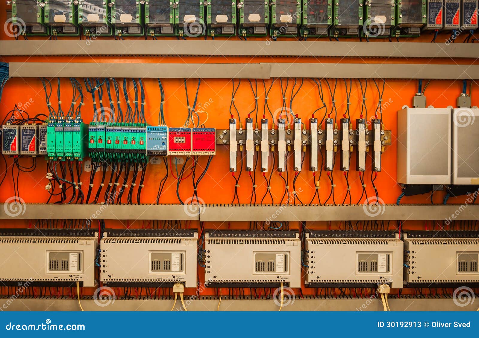 Industrial Fuse Box on the Wall Stock Image - Image of energy, electric ...