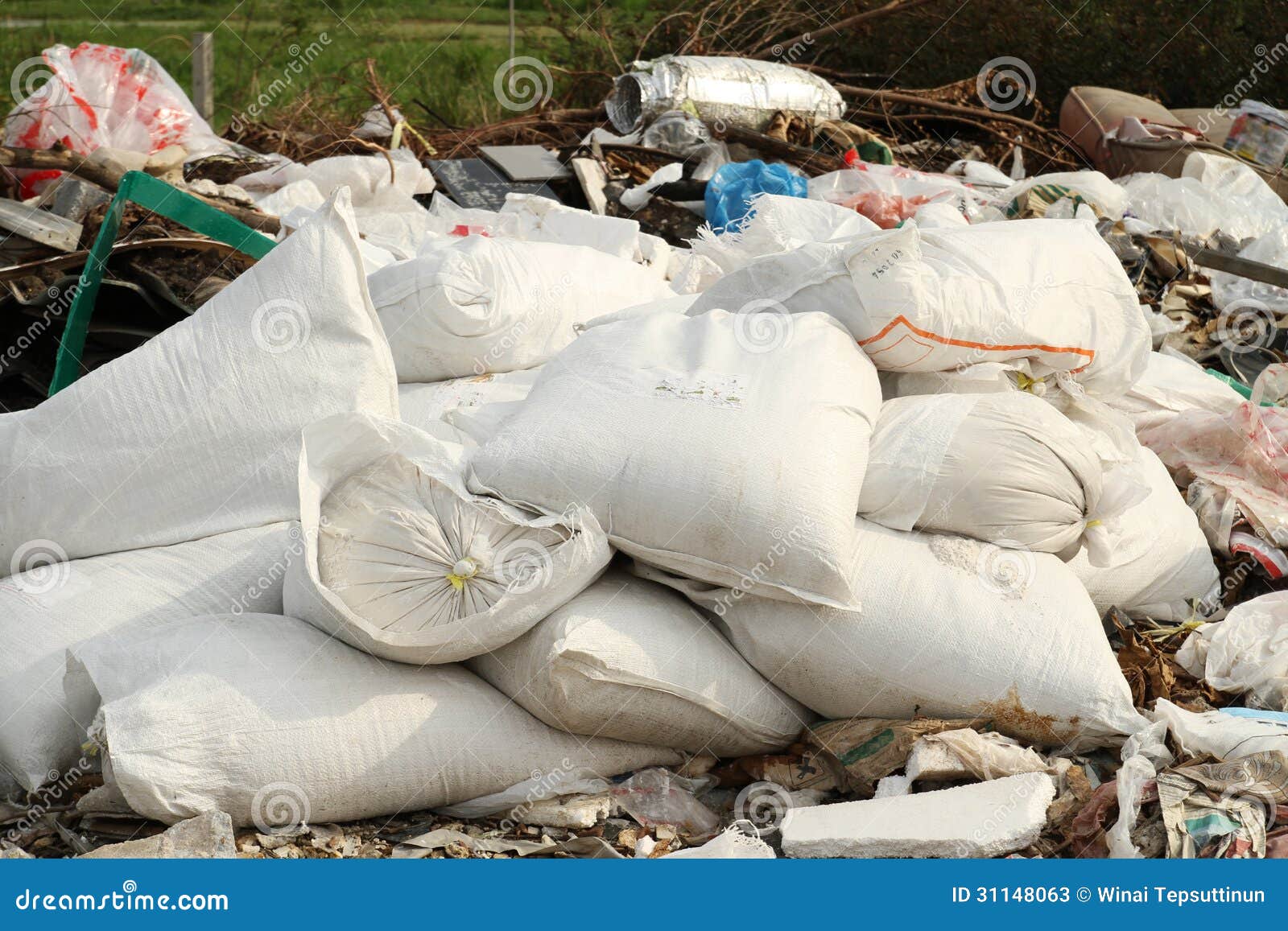Industrial garbage bags stock image. Image of sack, midden - 31148063