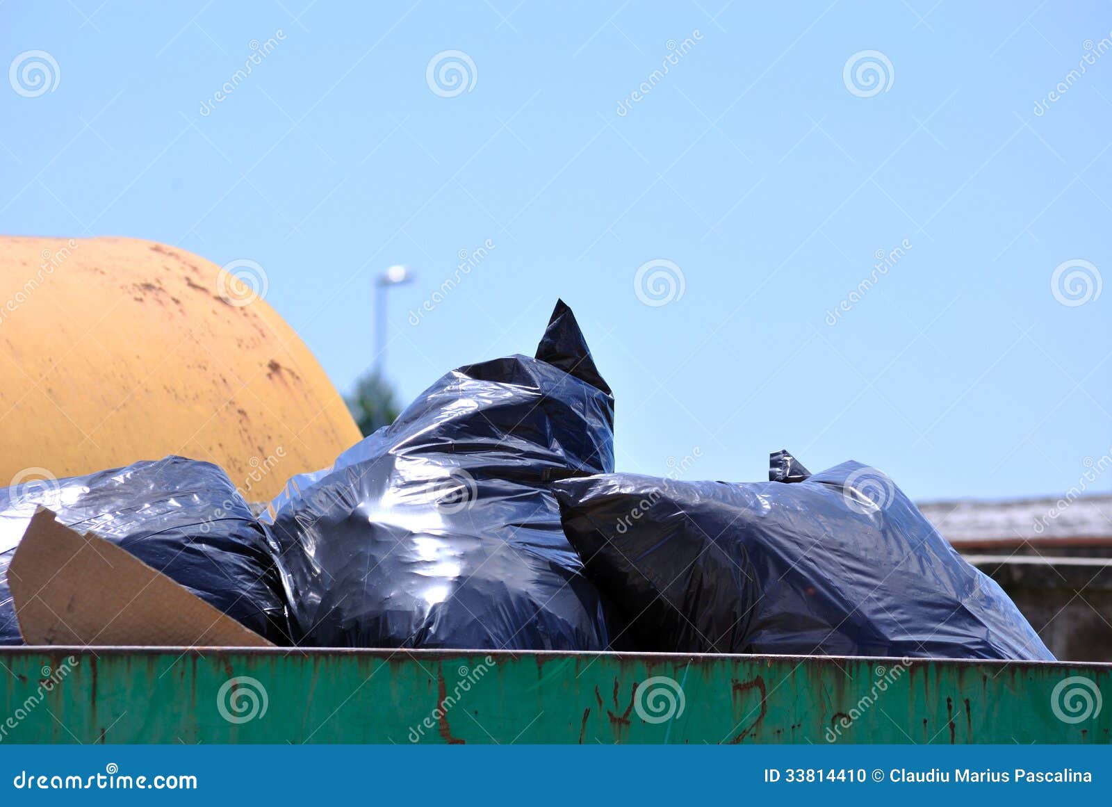 Industrial garbage stock photo. Image of full, service - 33814410