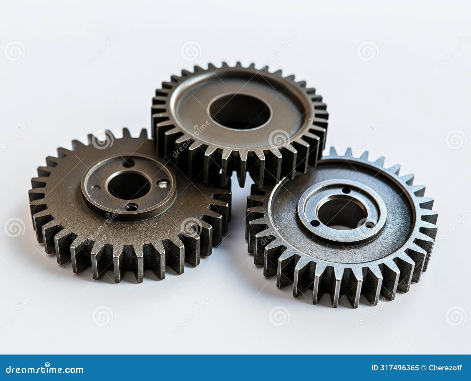 Industrial Gear Cogs on White Background Stock Image - Image of ...
