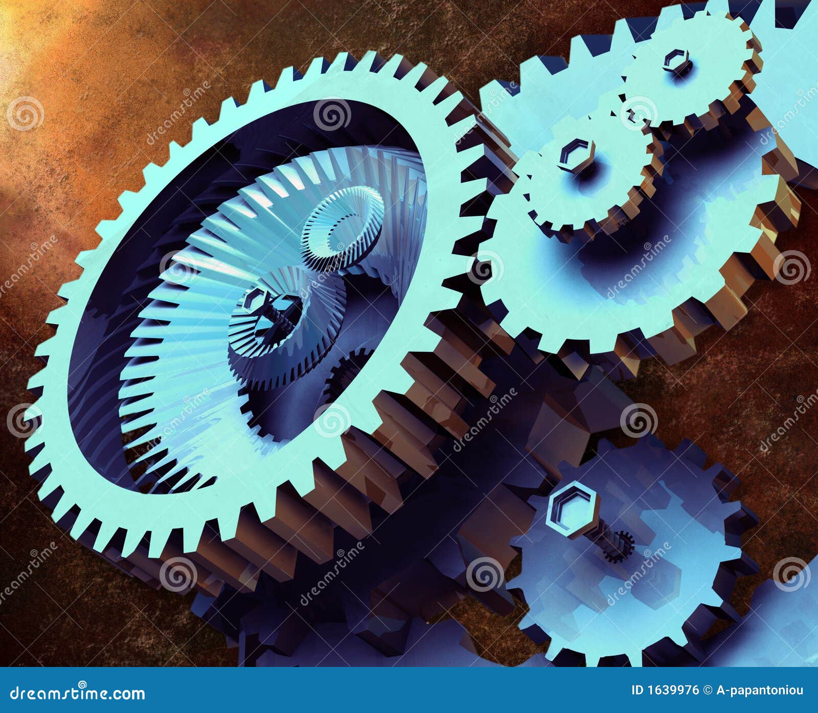 Industrial Gears stock illustration. Illustration of rotary - 1639976