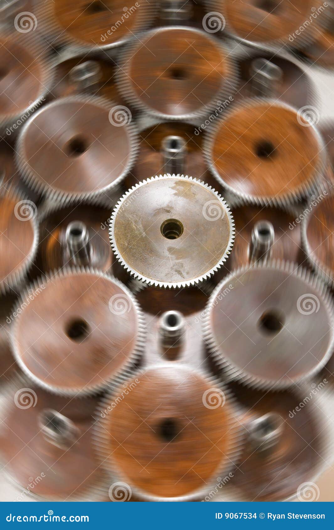 Industrial Gears stock photo. Image of machinery, mechanization - 9067534
