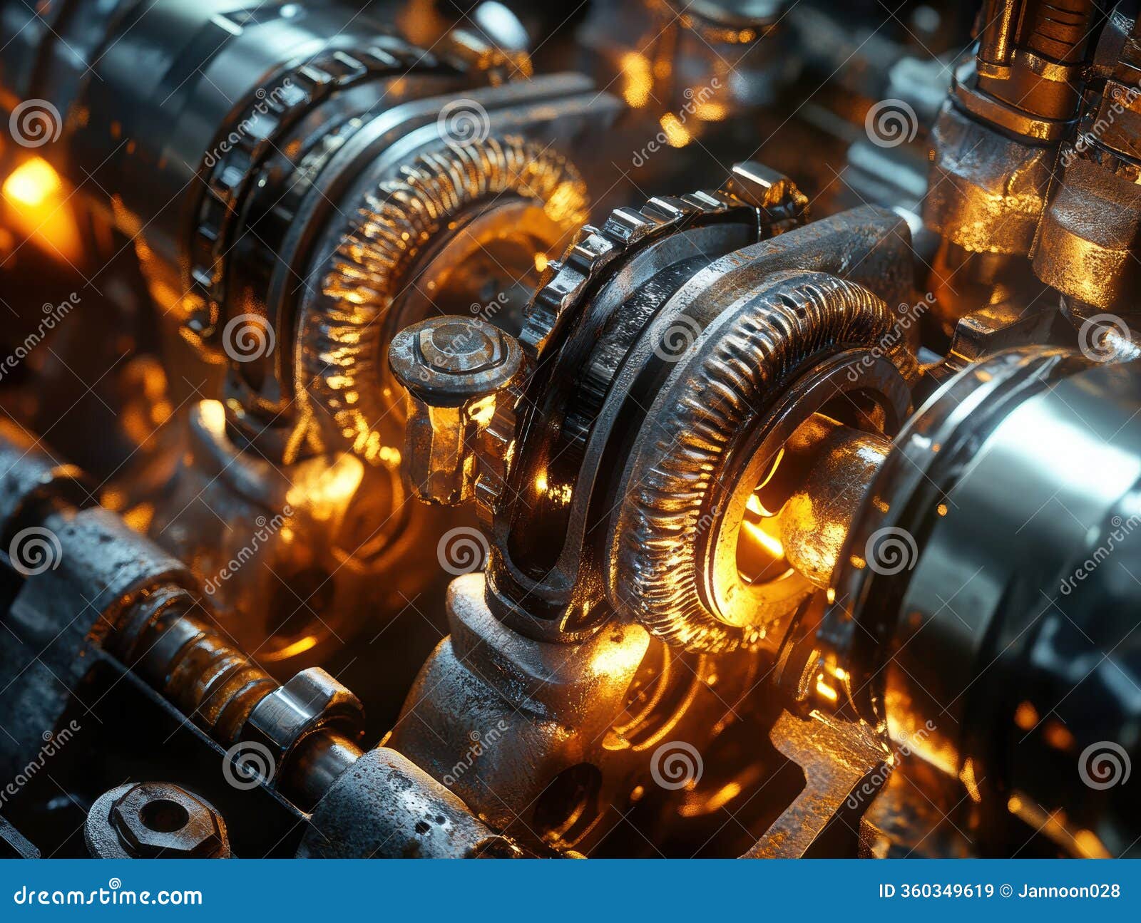 Industrial Gears and Mechanical Engine Power Stock Image - Image of ...