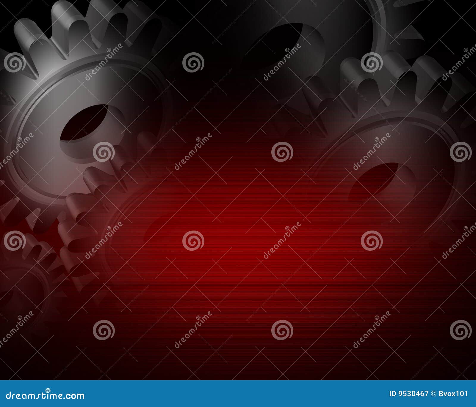 Industrial Gears Red Metallic Back Stock Illustration - Illustration of ...