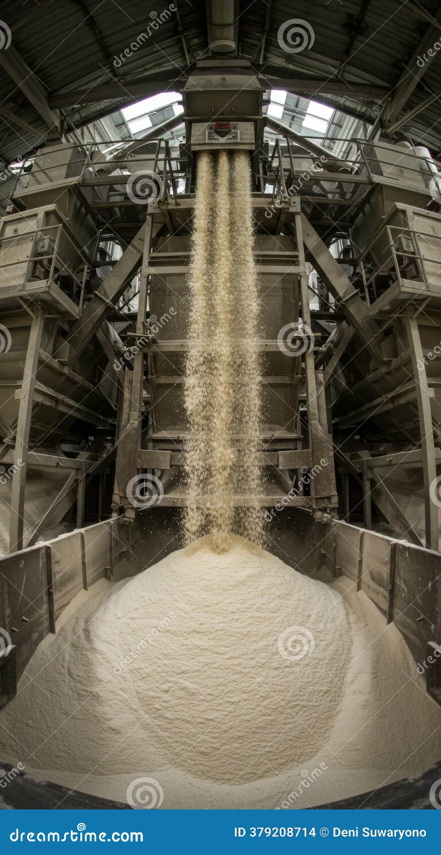 Grain Processing In Industrial Food Production Facility Royalty-Free ...