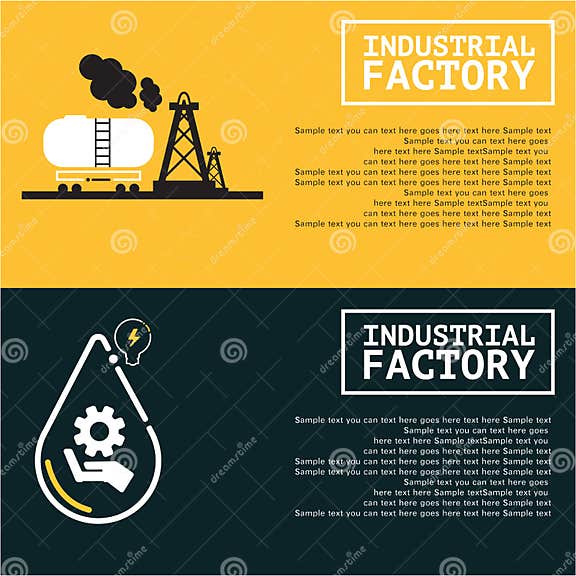 Industrial Graphic Template Stock Illustration - Illustration of energy ...