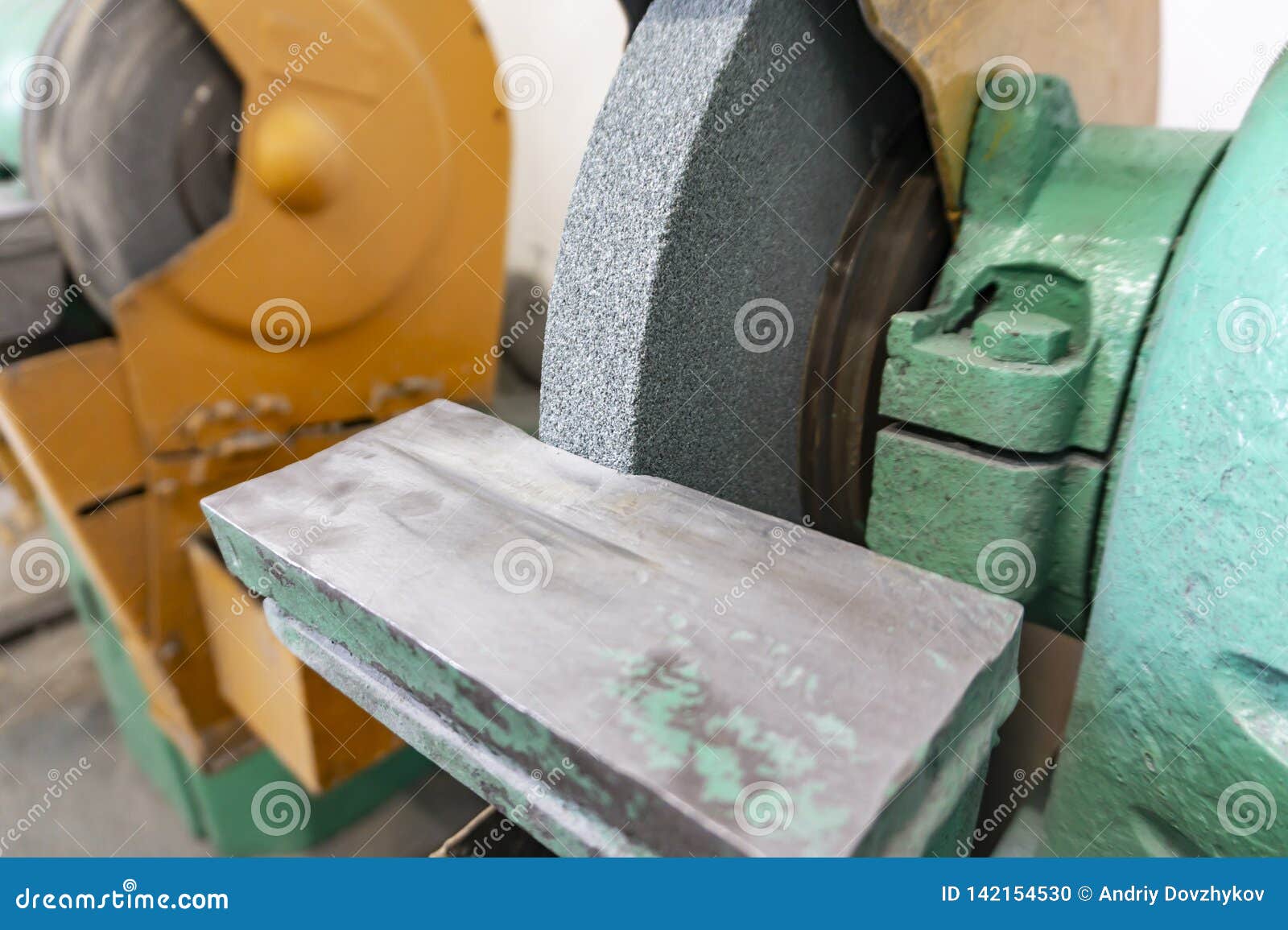 Industrial Grinding Machine for Sharpening Tools in the Workshop at the ...