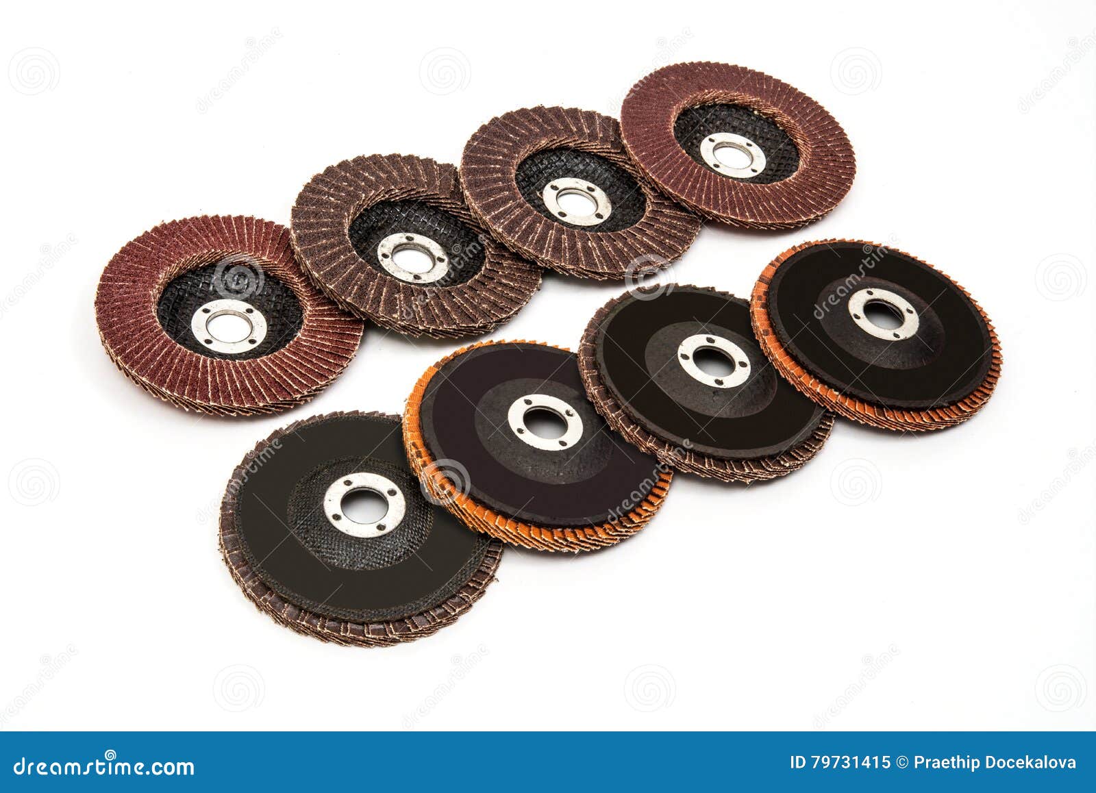 Industrial Grinding and Polishing Discs Set Stock Image - Image of ...