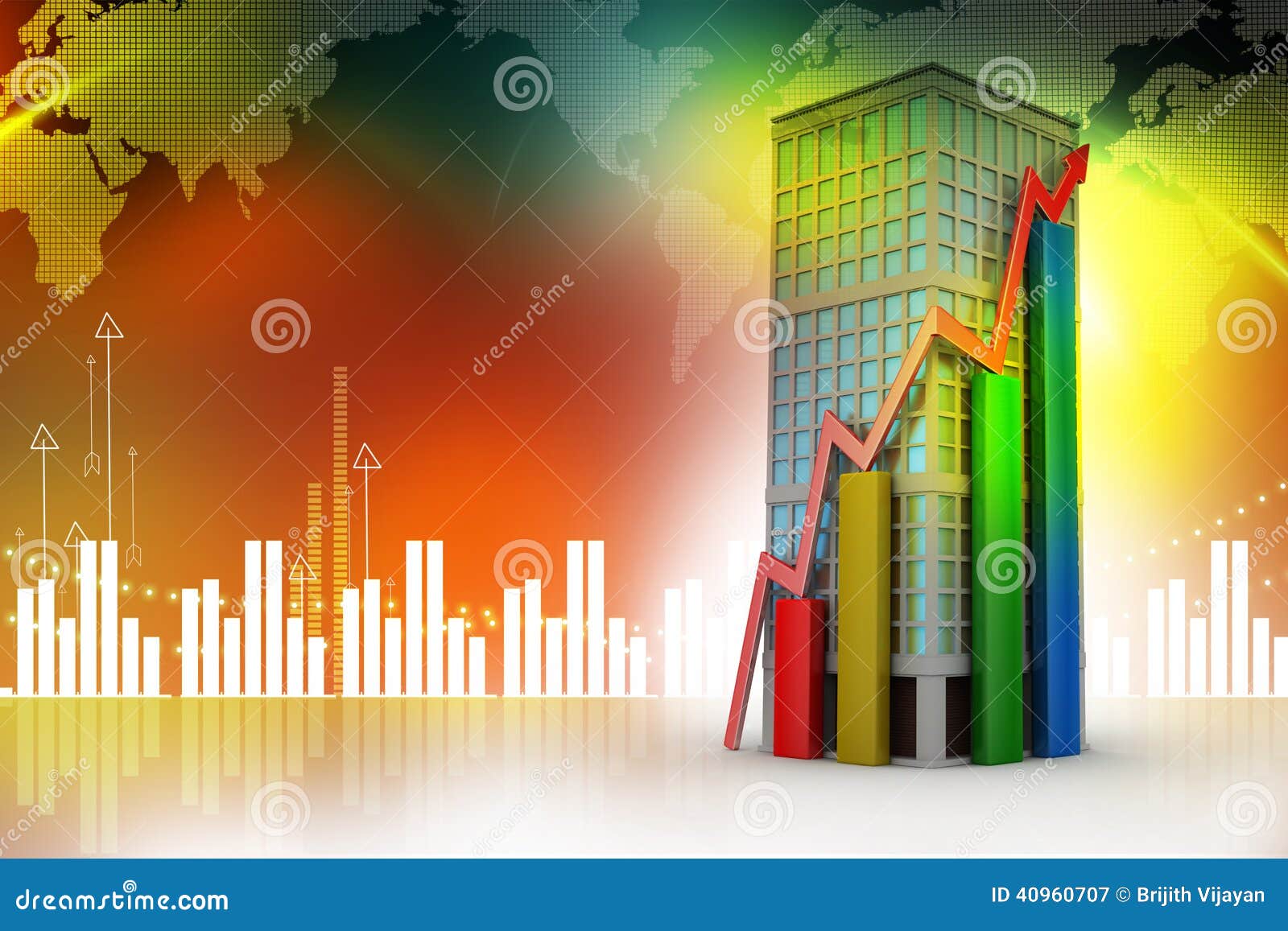 Industrial growth stock illustration. Illustration of graphic - 40960707