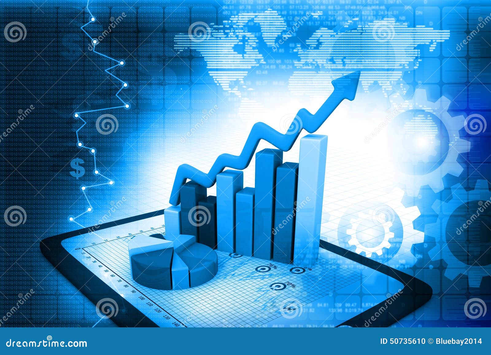 Industrial Growth of Business Chart Stock Illustration - Illustration ... Industrial Growth of Business Chart Stock Illustration - Illustration ...