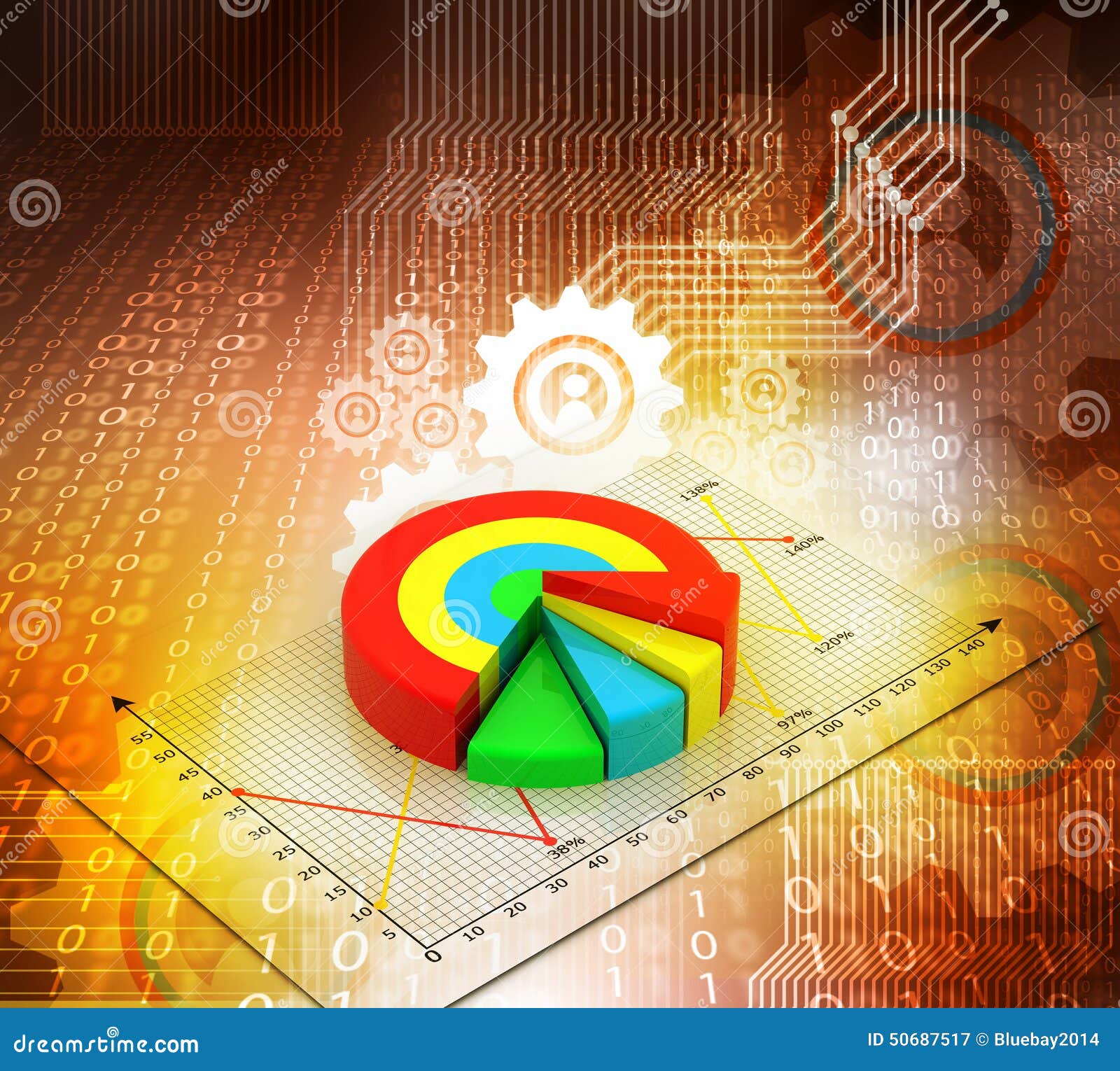 Industrial growth chart stock illustration. Illustration of icon - 50687517