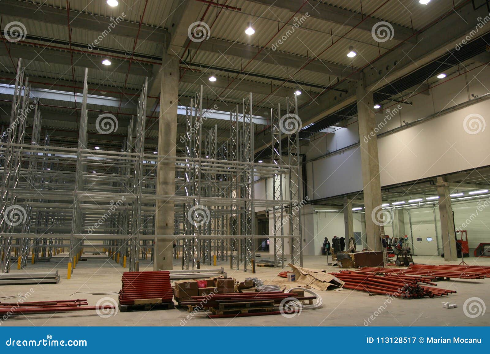 Industrial Hall Under Construction Editorial Photography - Image of ...