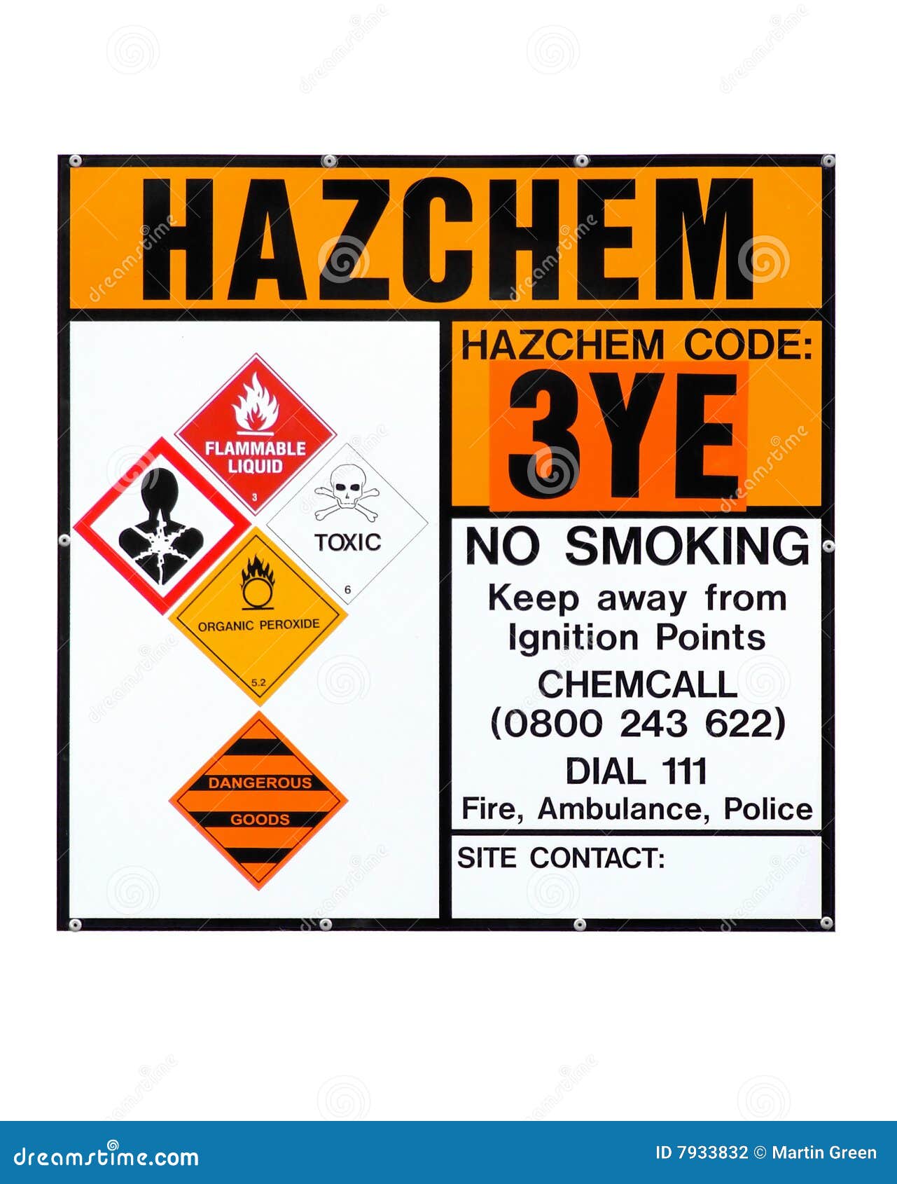Industrial Hazards Sign stock photo. Image of notice, poisonous - 7933832