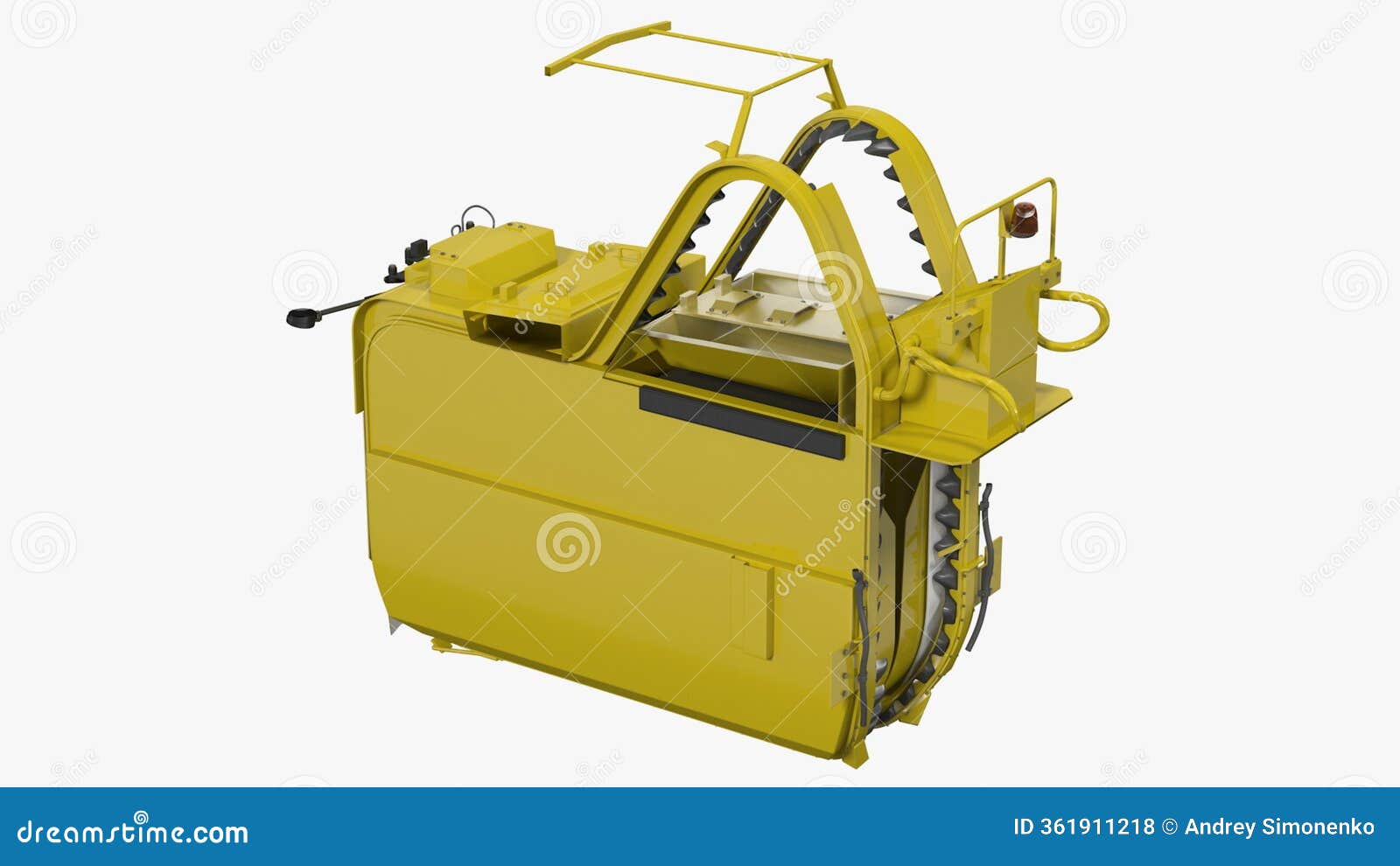 Industrial Heavy Duty Machine with Rotating Conveyor System Stock Photo ...
