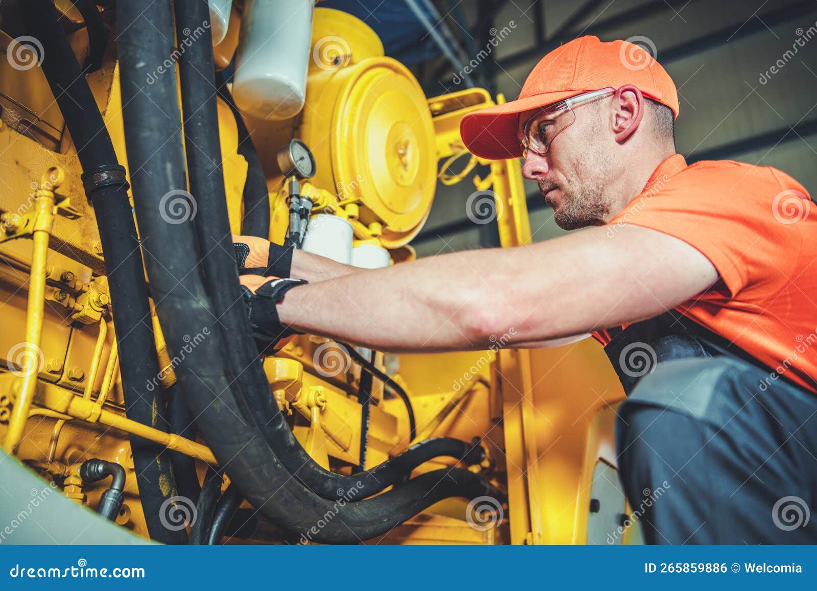 Industrial Heavy Equipment Mechanic at Work Stock Photo - Image of ... Industrial Heavy Equipment Mechanic at Work Stock Photo - Image of ...