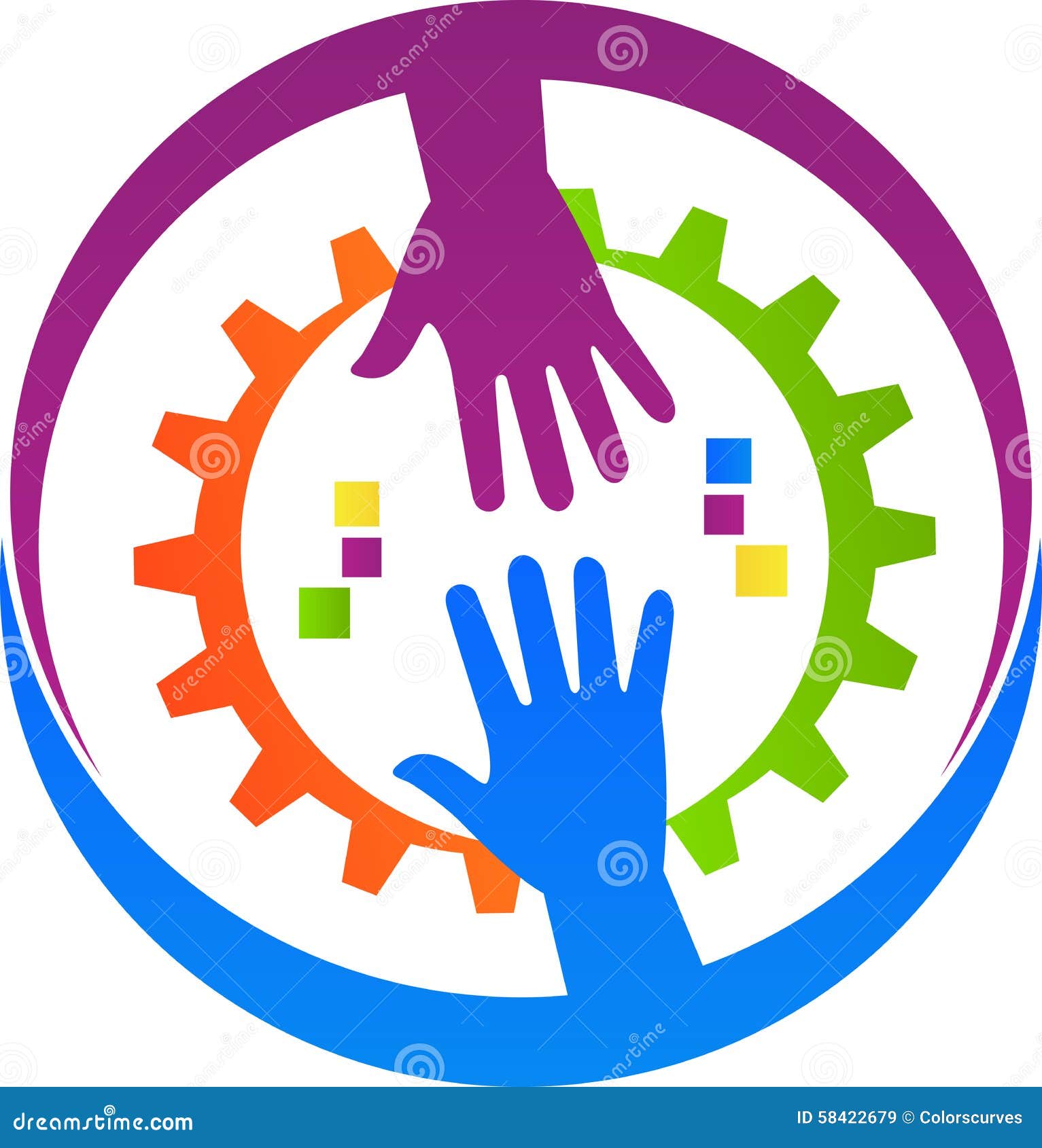 Industrial Help Logo Stock Vector - Image: 58422679