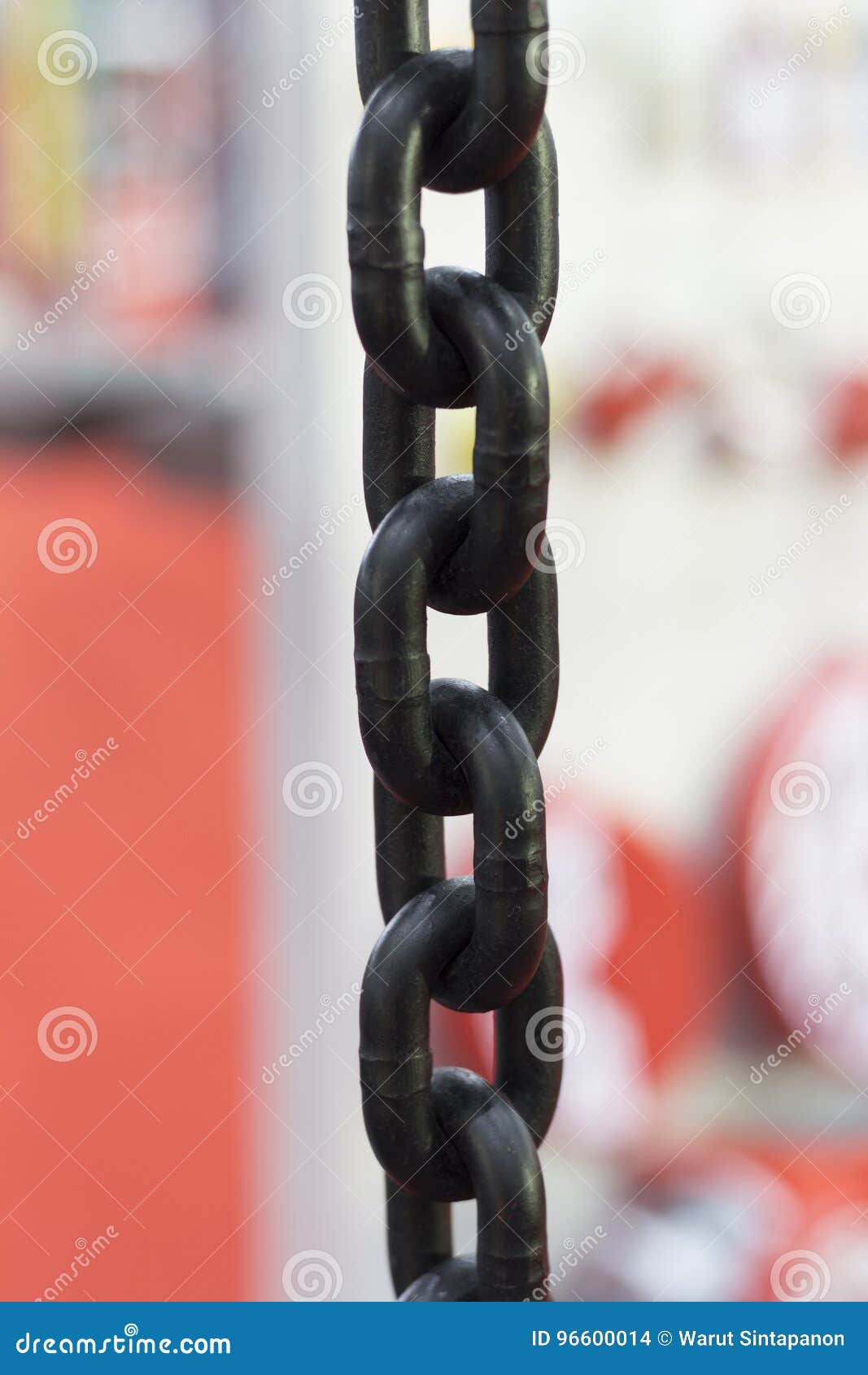 Industrial High Strength Steel Chain Stock Photo - Image of harness ...