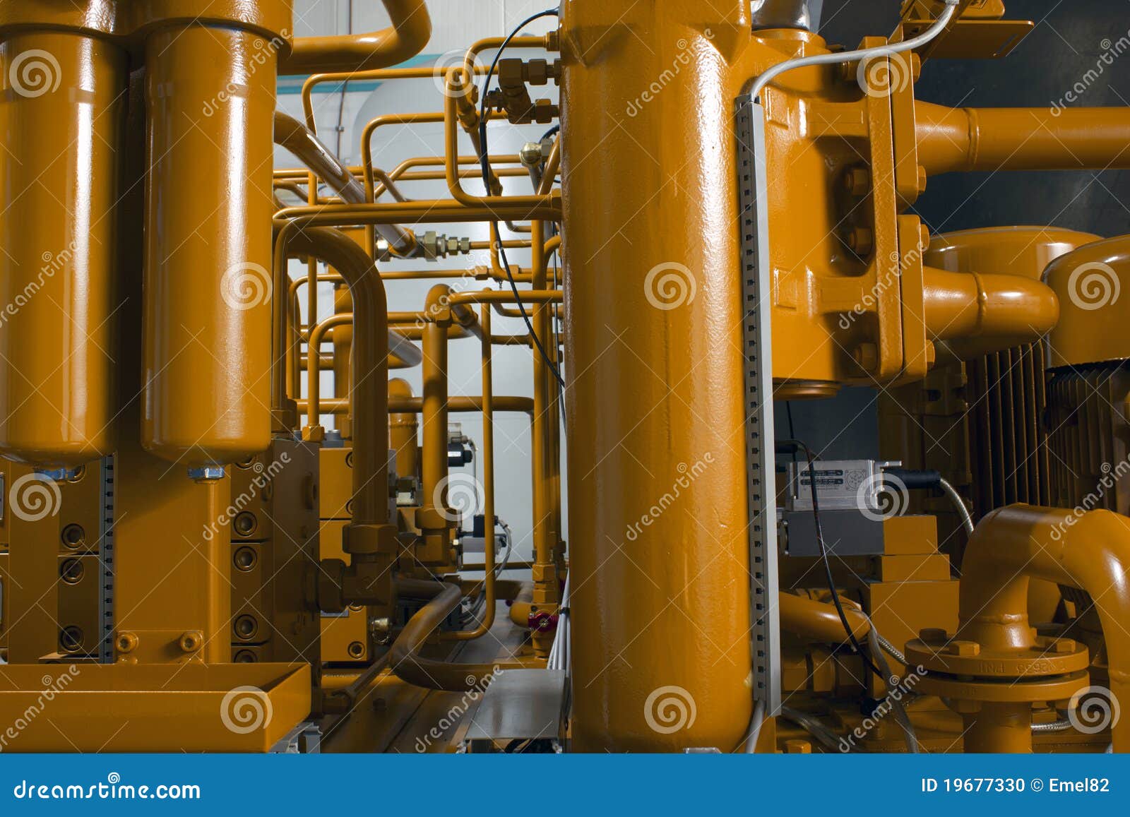 Industrial hydraulics stock photo. Image of connection - 19677330