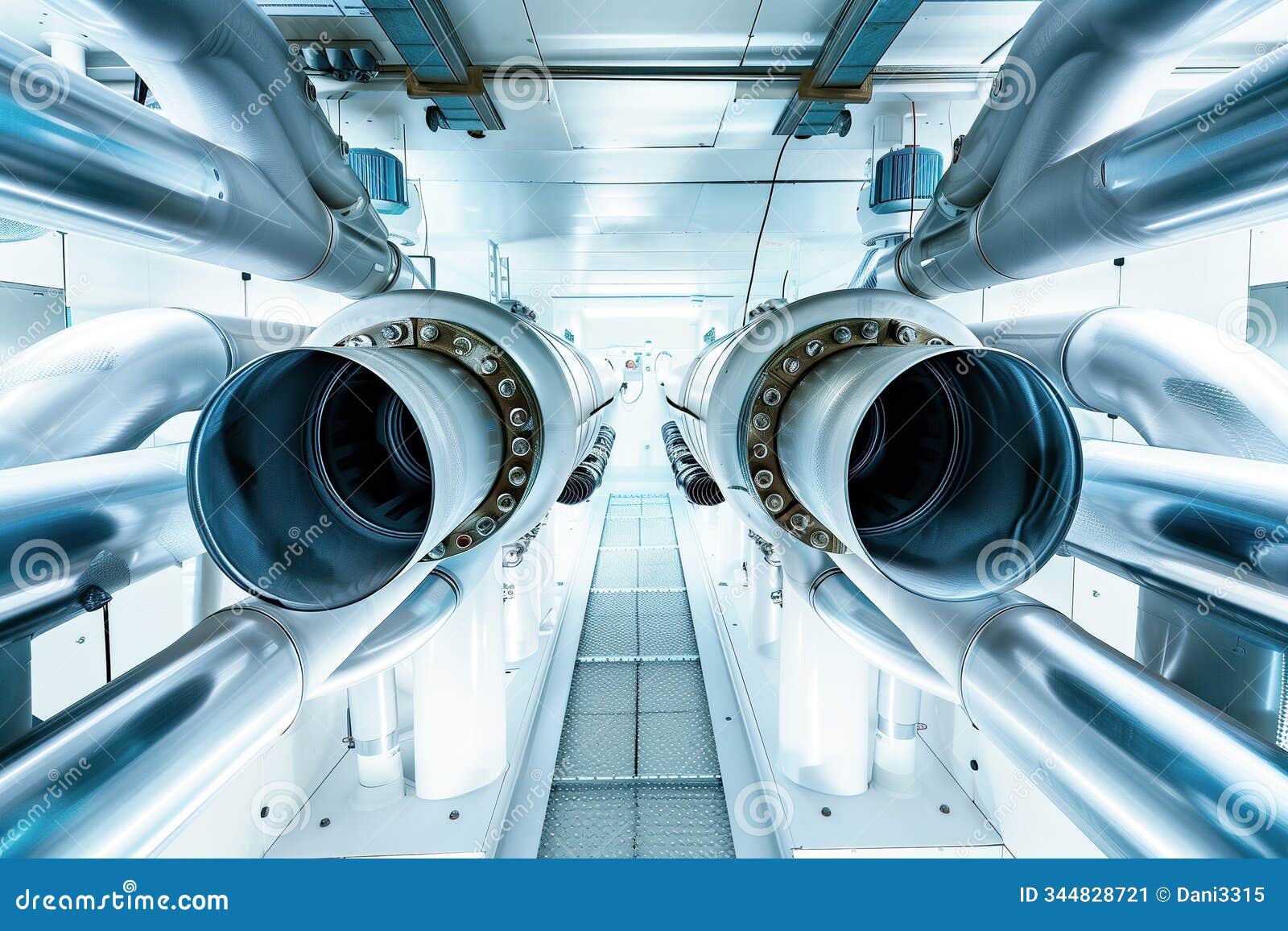 Industrial Hydrogen Compressor Exhaust System With Dual Pipelines ...