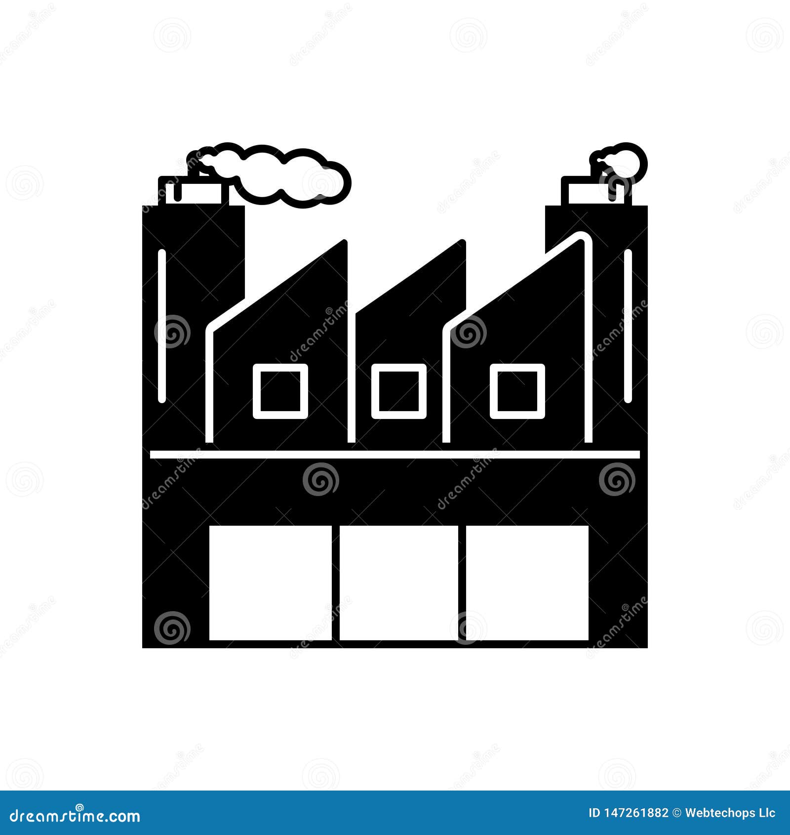 Black Solid Icon for Industrial, Manufacturing and Manufacture Stock ...