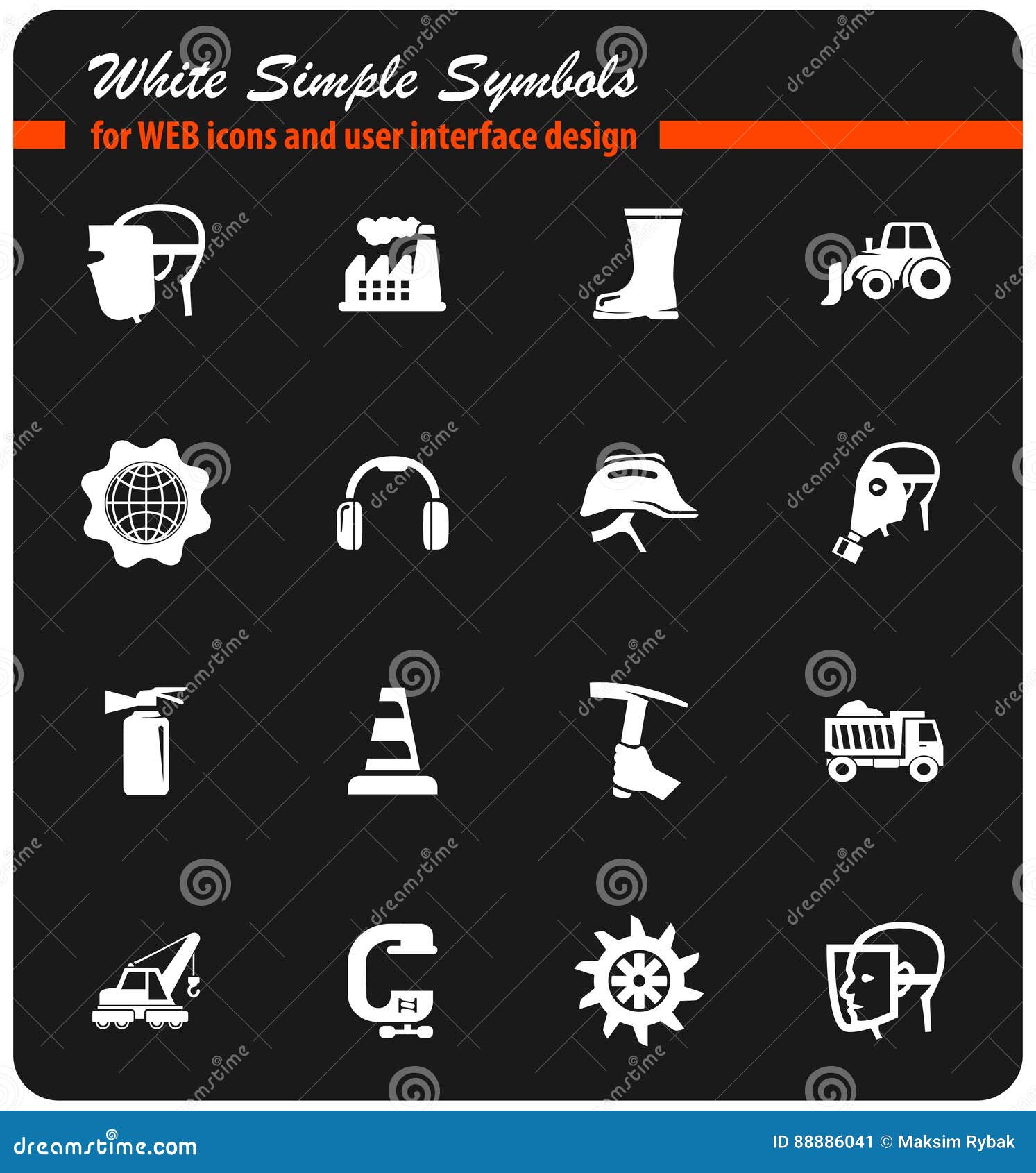 Industrial icon set stock illustration. Illustration of vice - 88886041