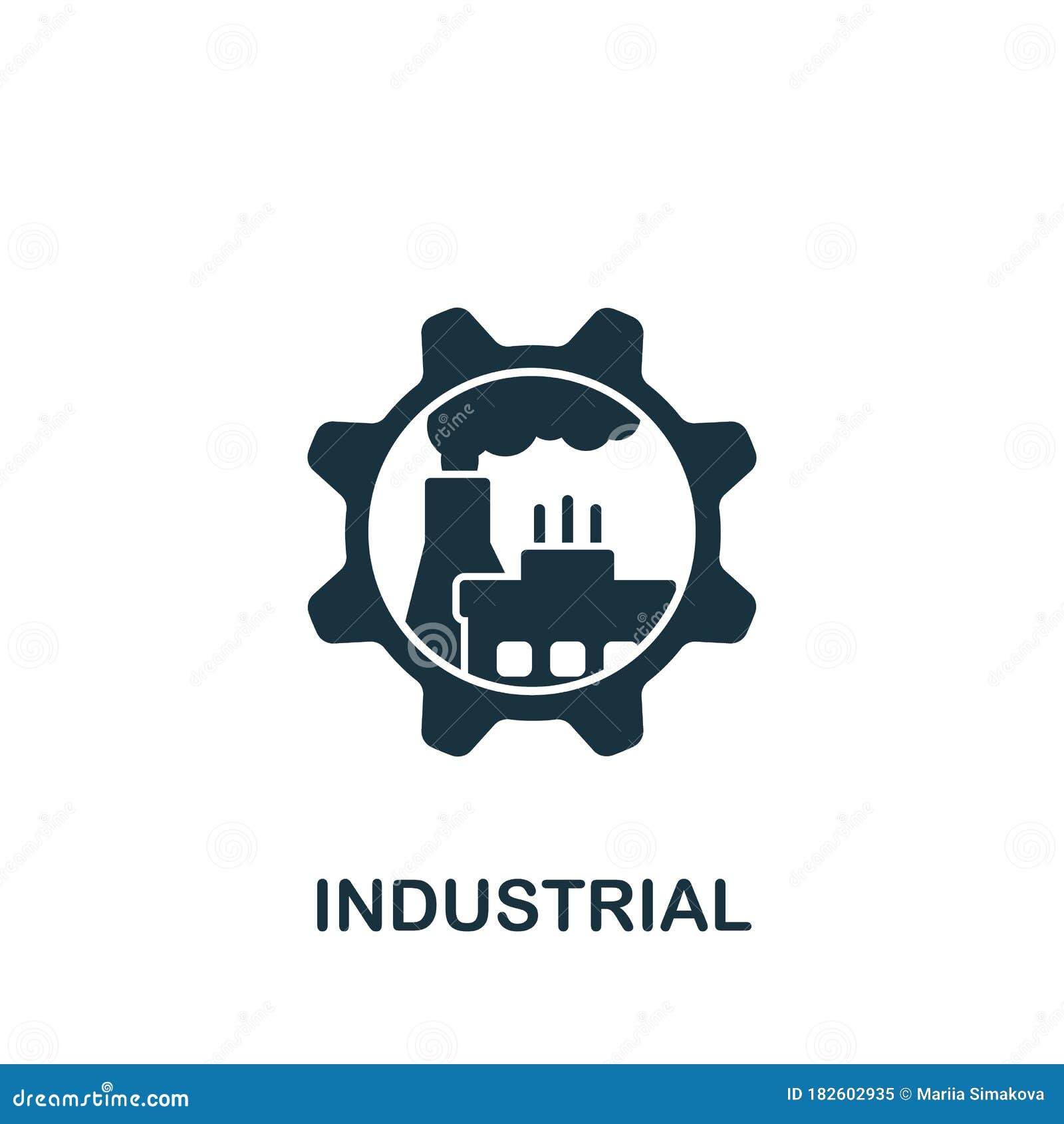 Industrial Icon. Simple Line Element Industrial Symbol for Templates ...